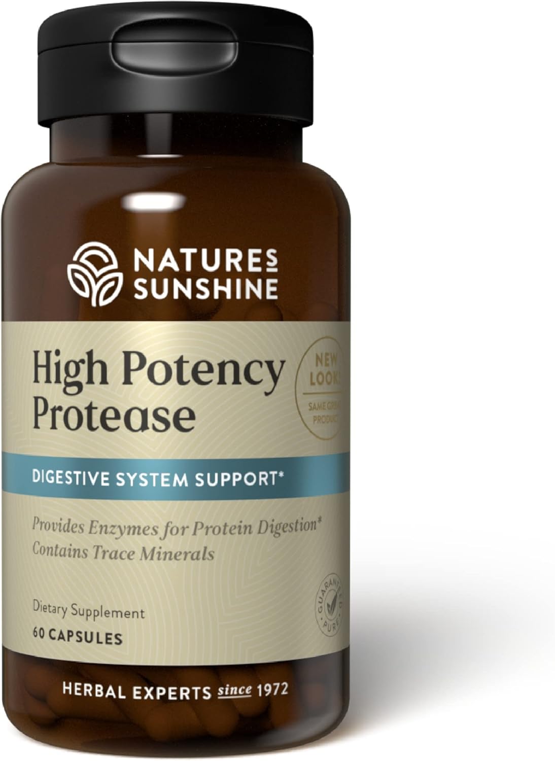 Nature's Sunshine High Potency Protease 60 Capsules : Buy Online at ...