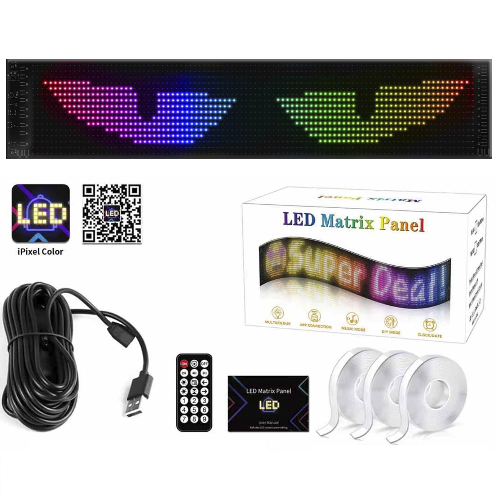 LED Eyes for Truck and Car, Devil Eyes, Large Programmable Flex LED ...