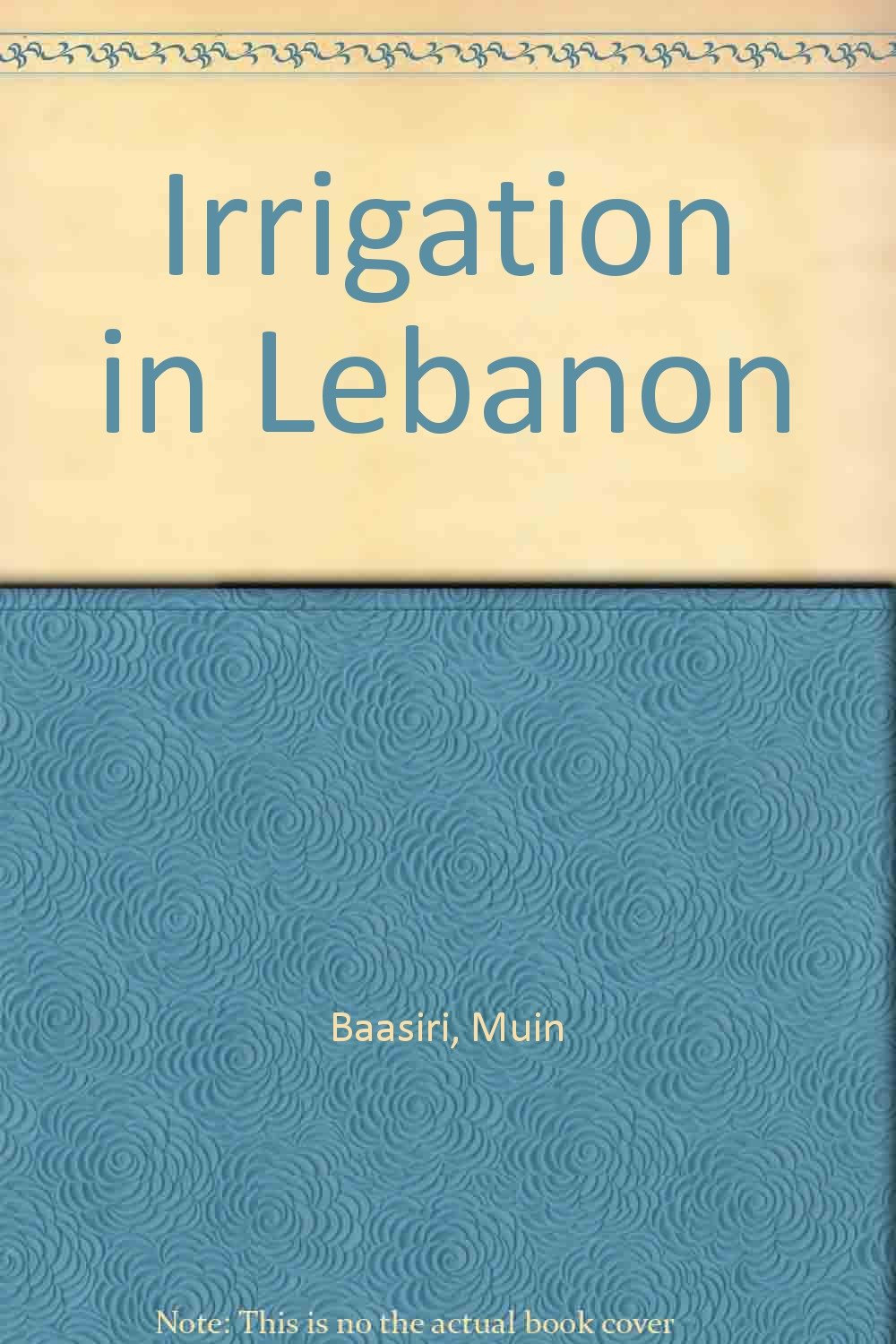 Amazon.com: Irrigation in Lebanon: Research Practices and Potential ...