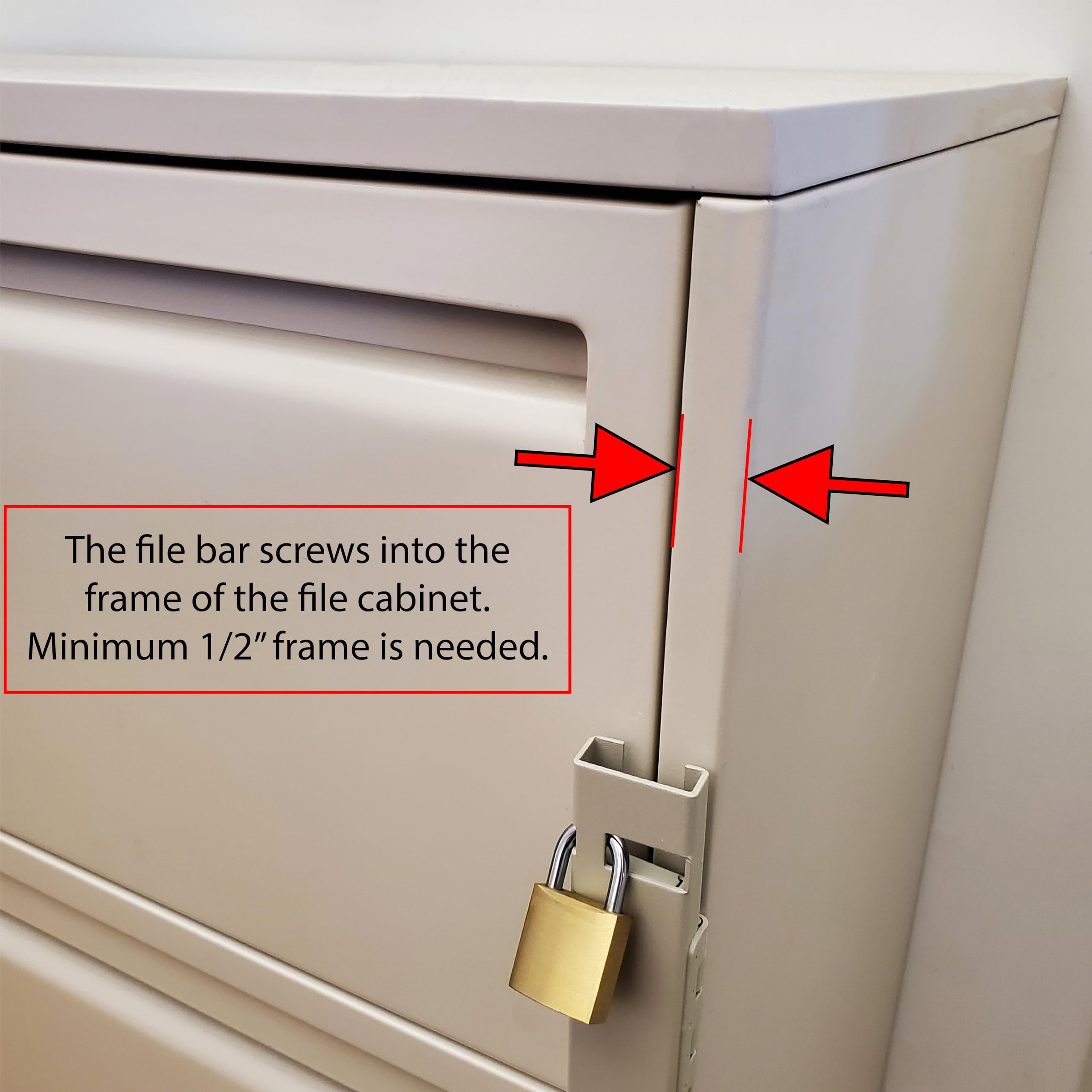 Snapklik.com : Guardianite File Cabinet Locking Bar Fits 3 Drawer File ...