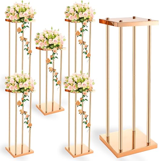 Amazon.com: 6 Pcs Flower Stand for Wedding Centerpieces for Tables Tall ...
