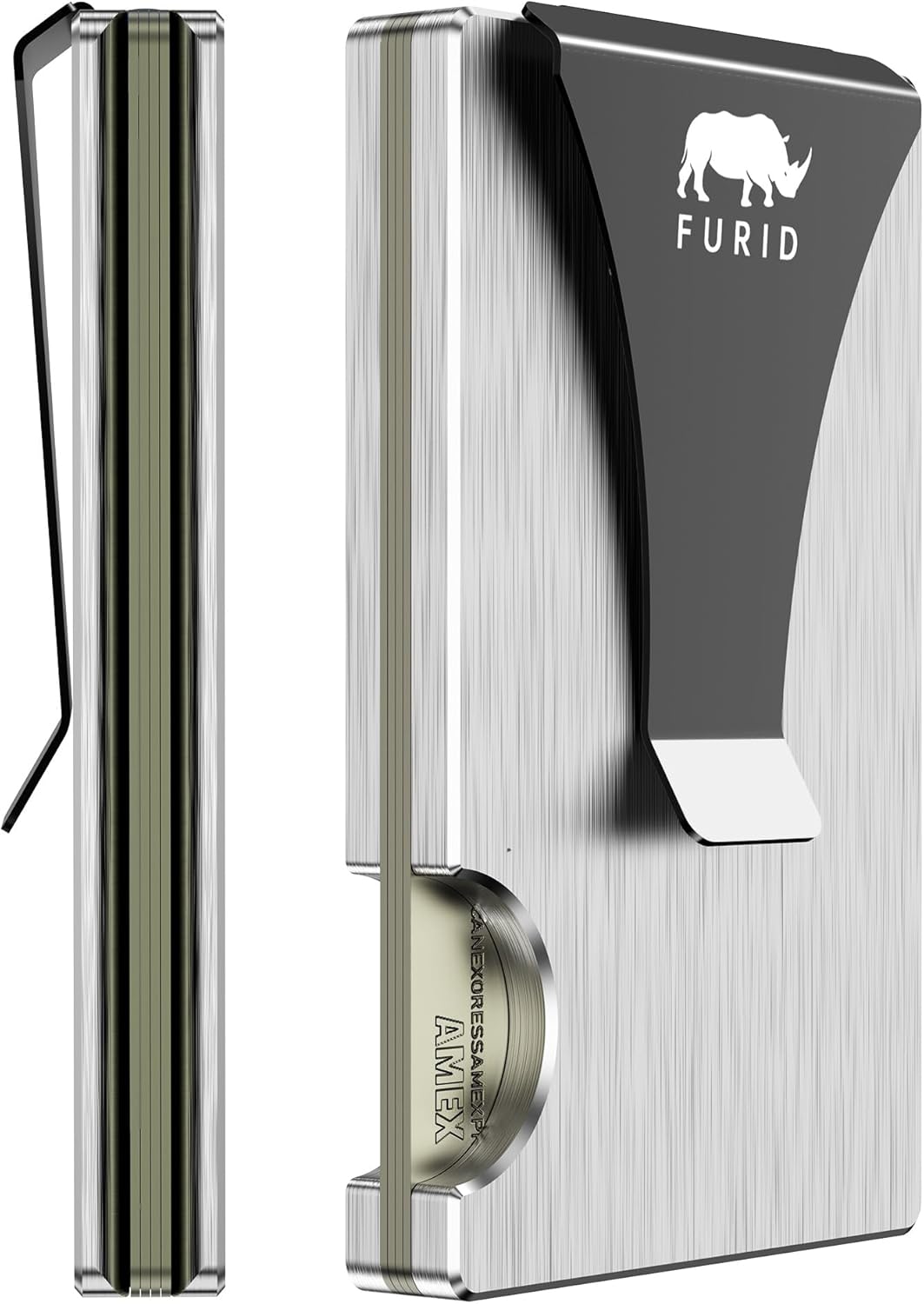 Amazon.com: furid Card Wallet for Men Slim: Mens Wallet with Money Clip ...