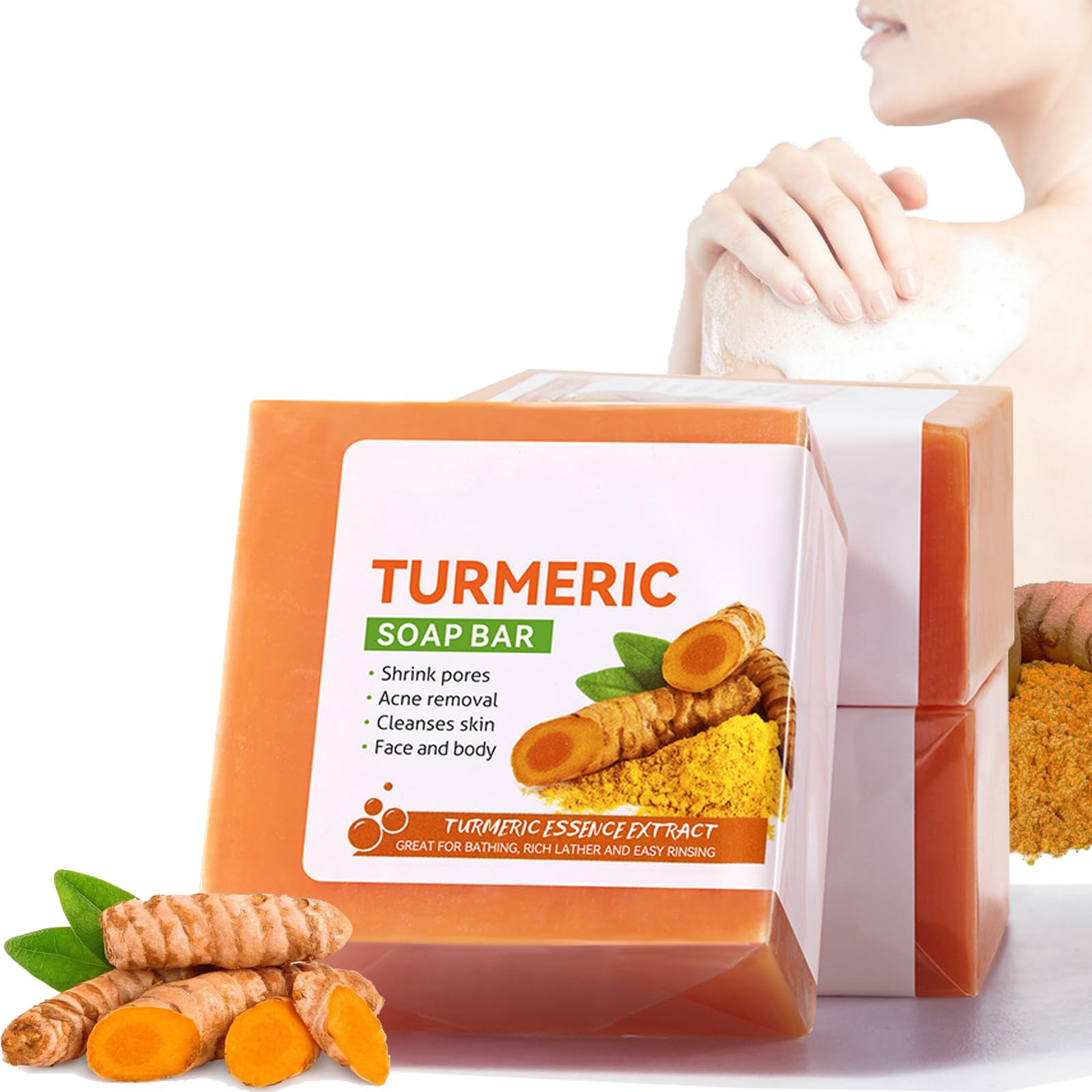 Turmeric Soap-Turmeric Natural Soap Bar-Turmeric Hand Soap for Correct ...