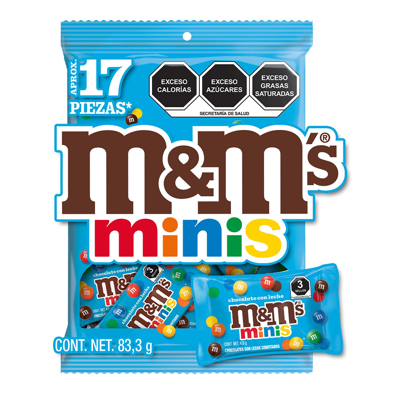M&M's mini paquete con 17 piezas, 83g : Amazon.com.mx: Alimentos y Bebidas