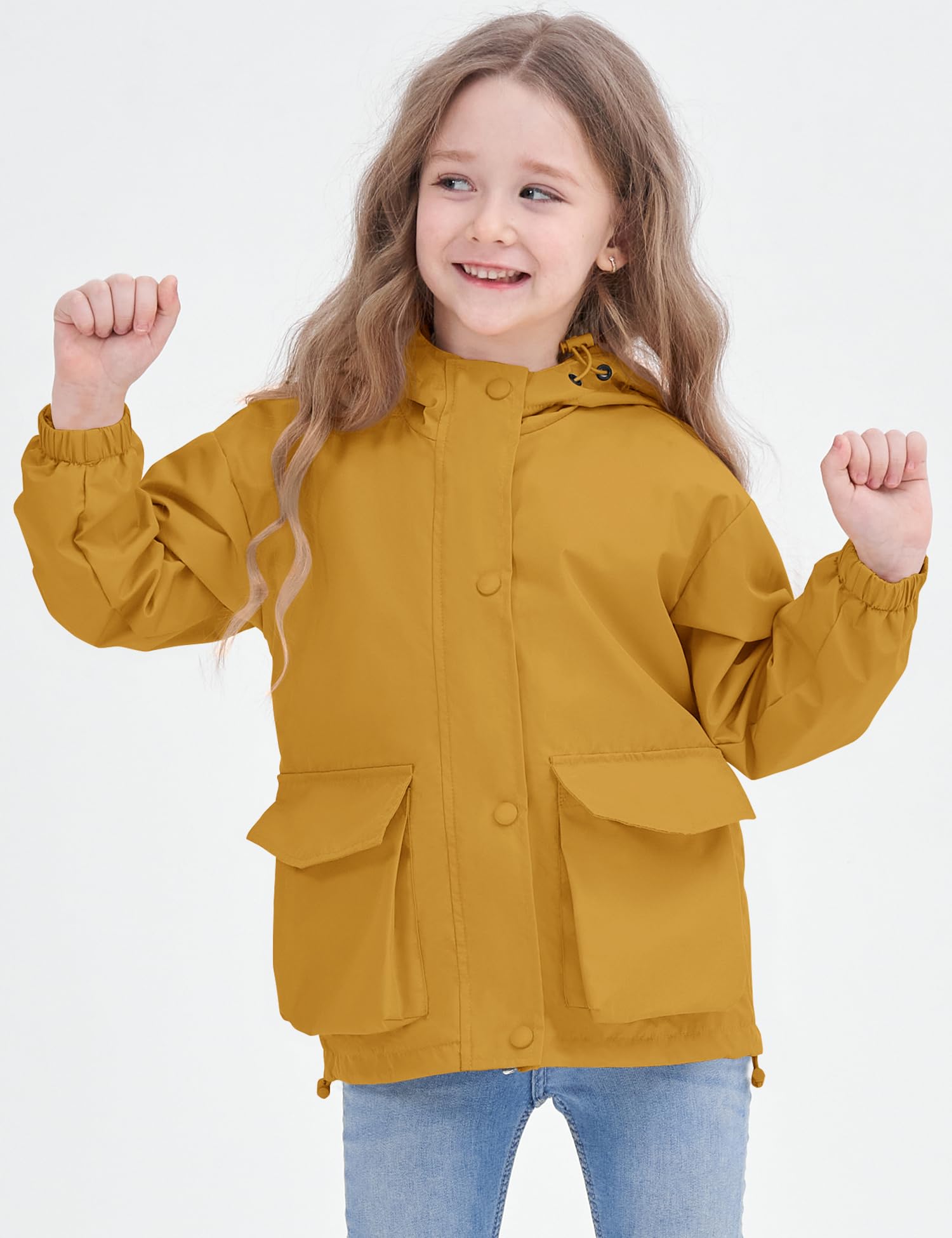 Snapklik.com : Avoogue Toddler Girls Rain Jacket Windbreaker Lined Rainjackets Boys Waterproof ...