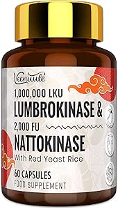 Lumbrokinase Supplement 100mg │ Maximum Activity - 1,000,000 LKU ...