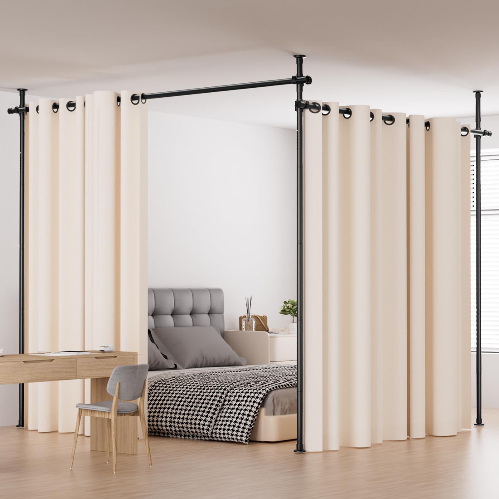 Amazon.com - Room Divider, Height and Width Adjustable No Drilling ...