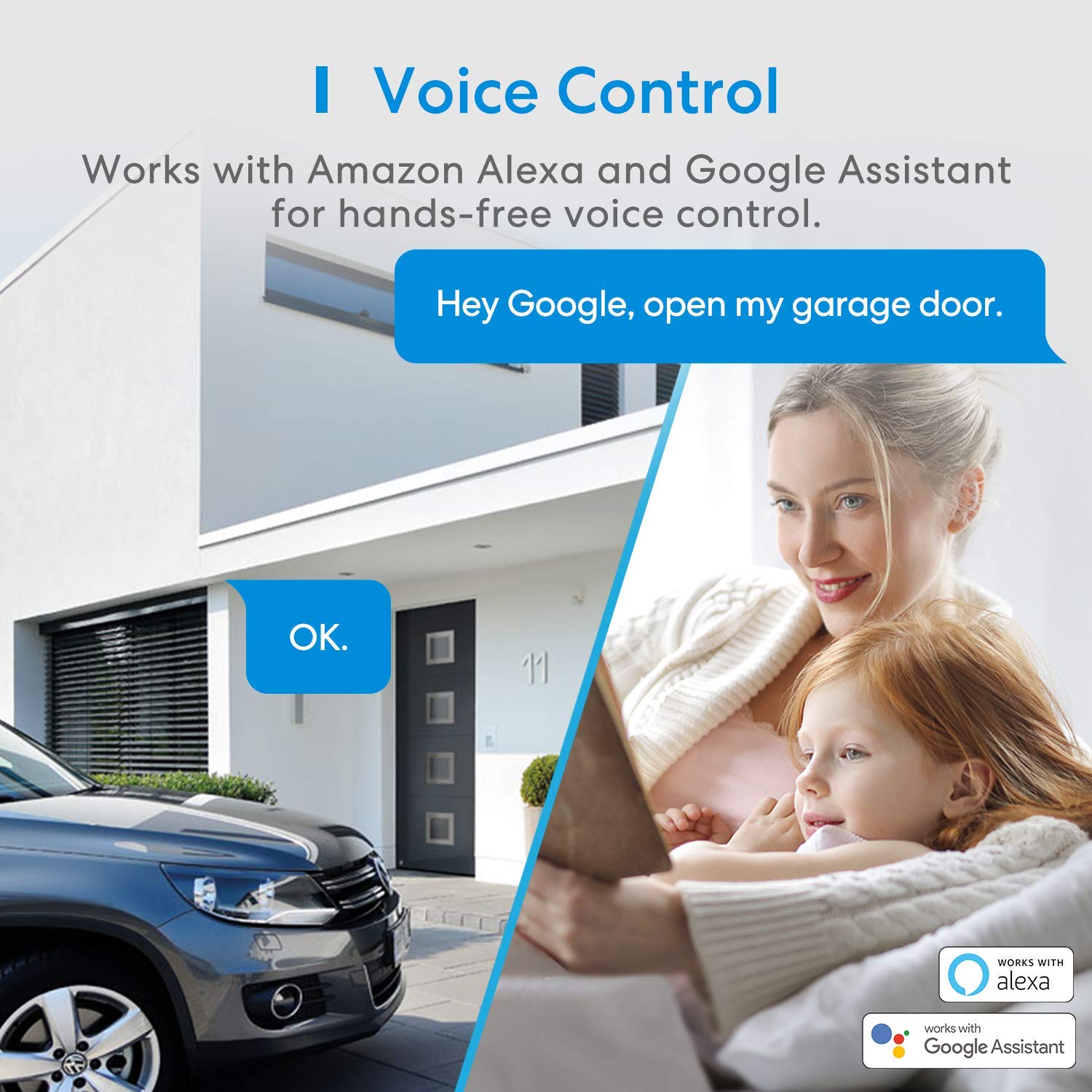 Snapklik.com : Meross Smart WiFi Garage Door Opener Remote, App Control ...