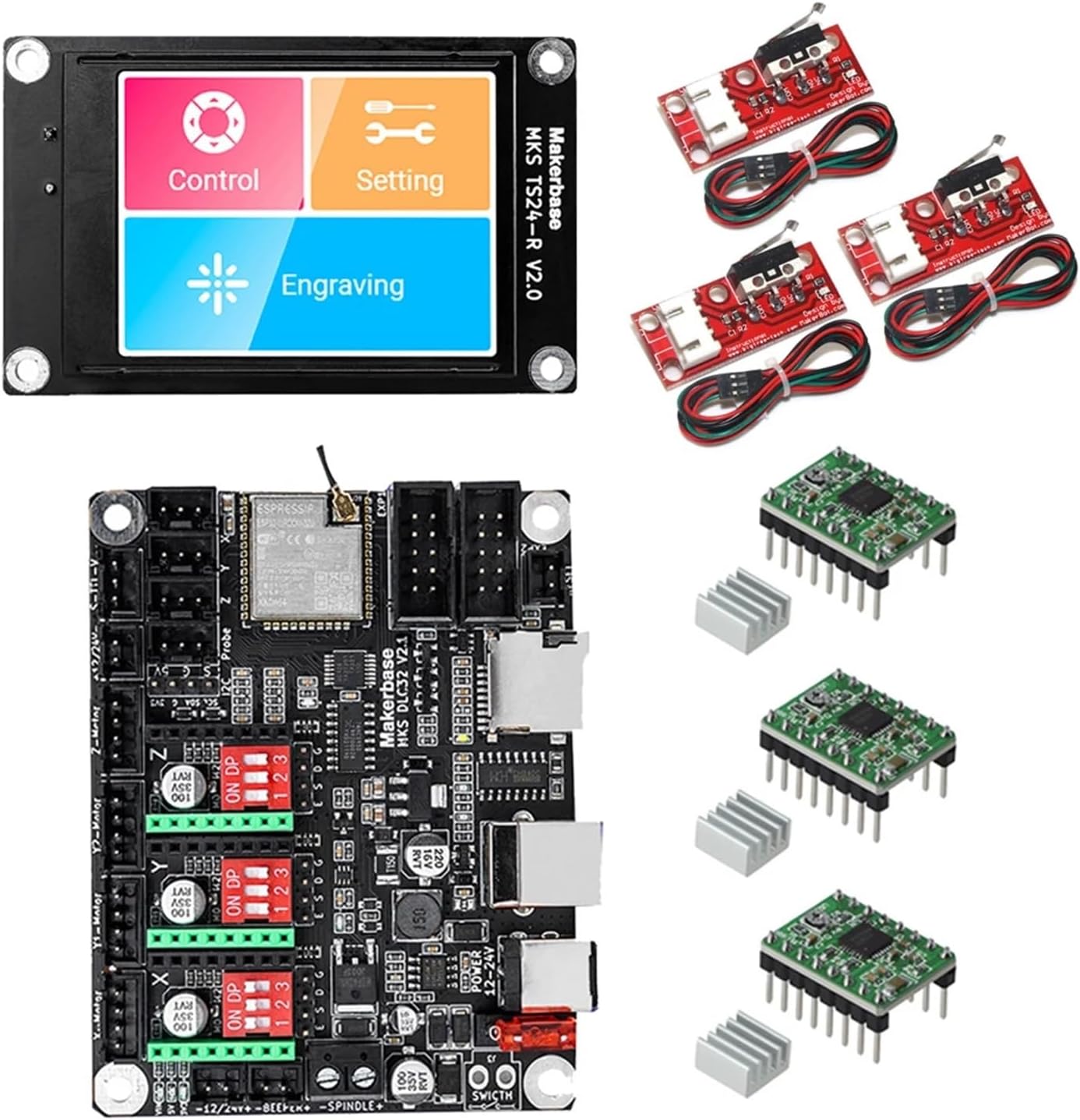 Amazon.com: APAAZO MKS DLC32 V2.1 32bits Motherboard Offline Controller ...