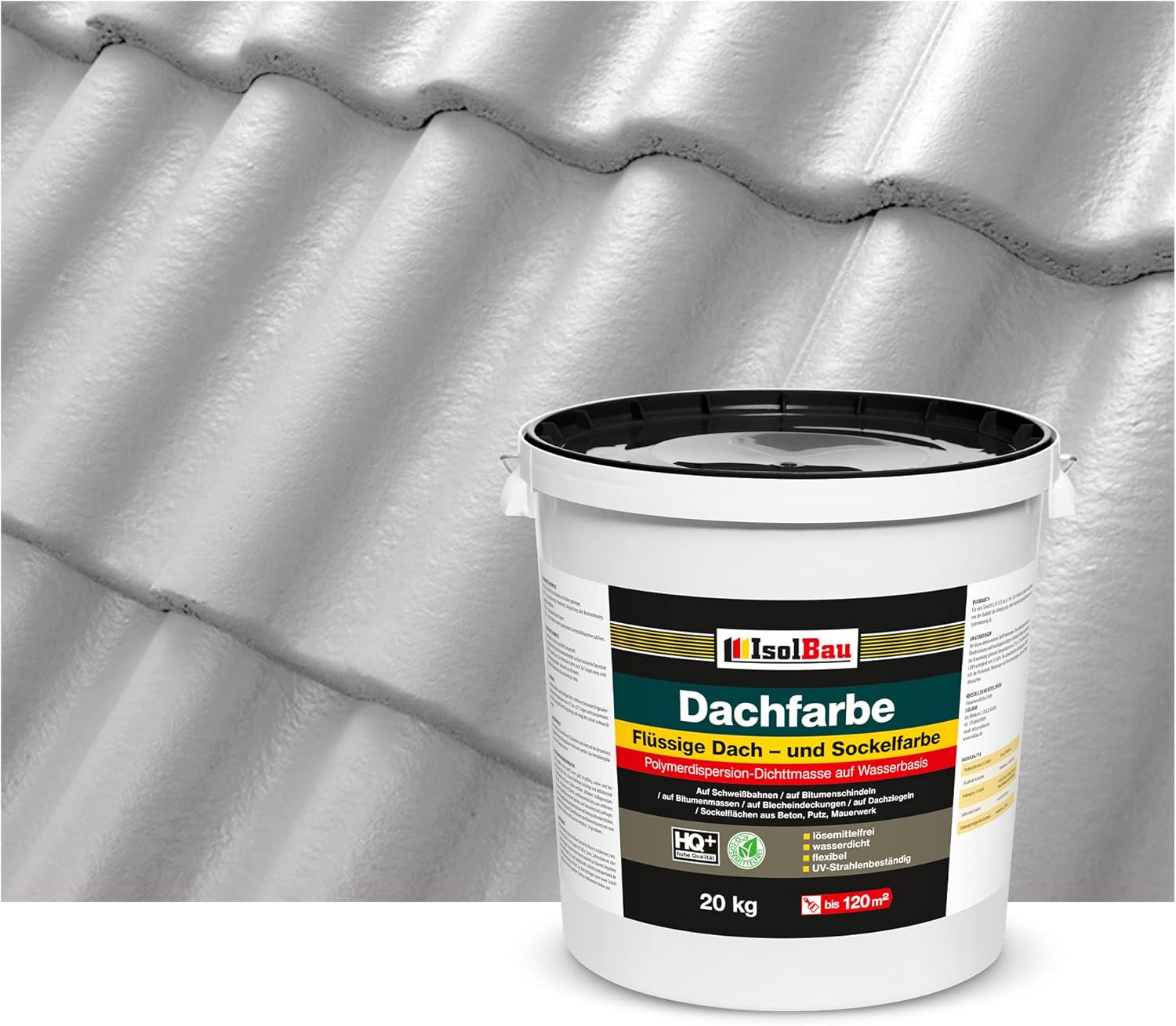 Isolbau Dachfarbe - 20 kg RAL Farbe Fassadenfarbe Nano Dachlack ...