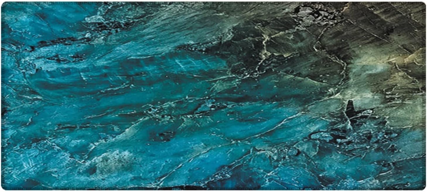 Amazon.com : Leather Desk Pad Mat 24" x 12" Large Desk Matt for Desktop ...