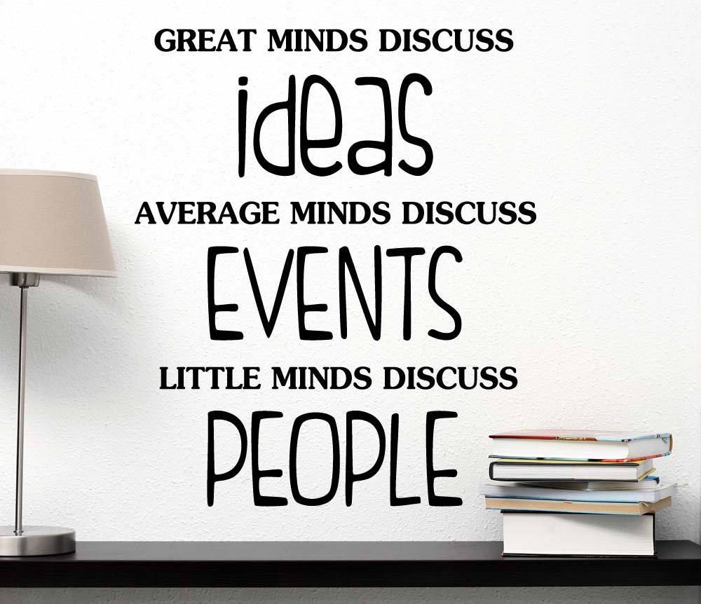 Great Minds Discuss Ideas Poster
