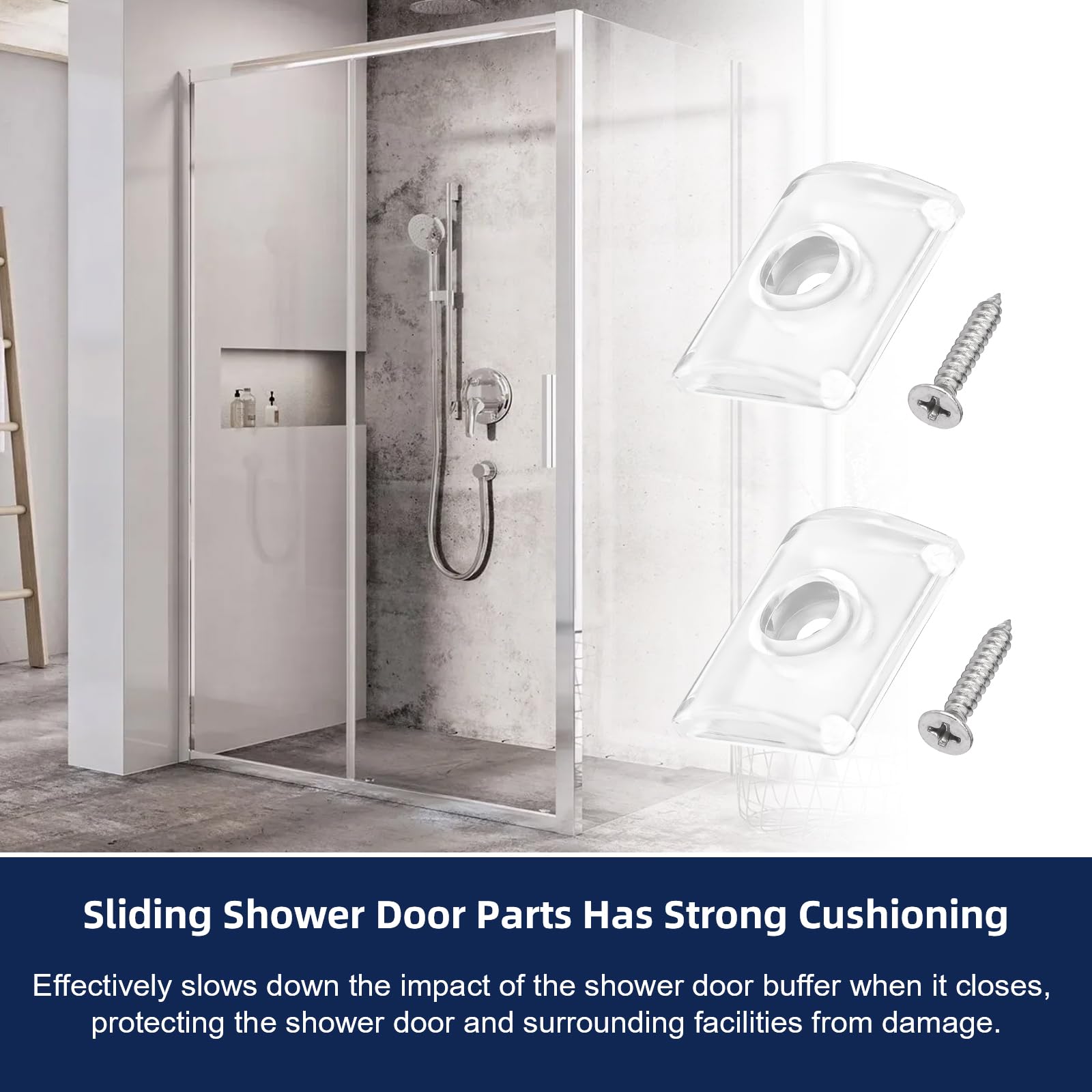 Wall Jamb Bumper For Glass Sliding Shower Doors For Shower