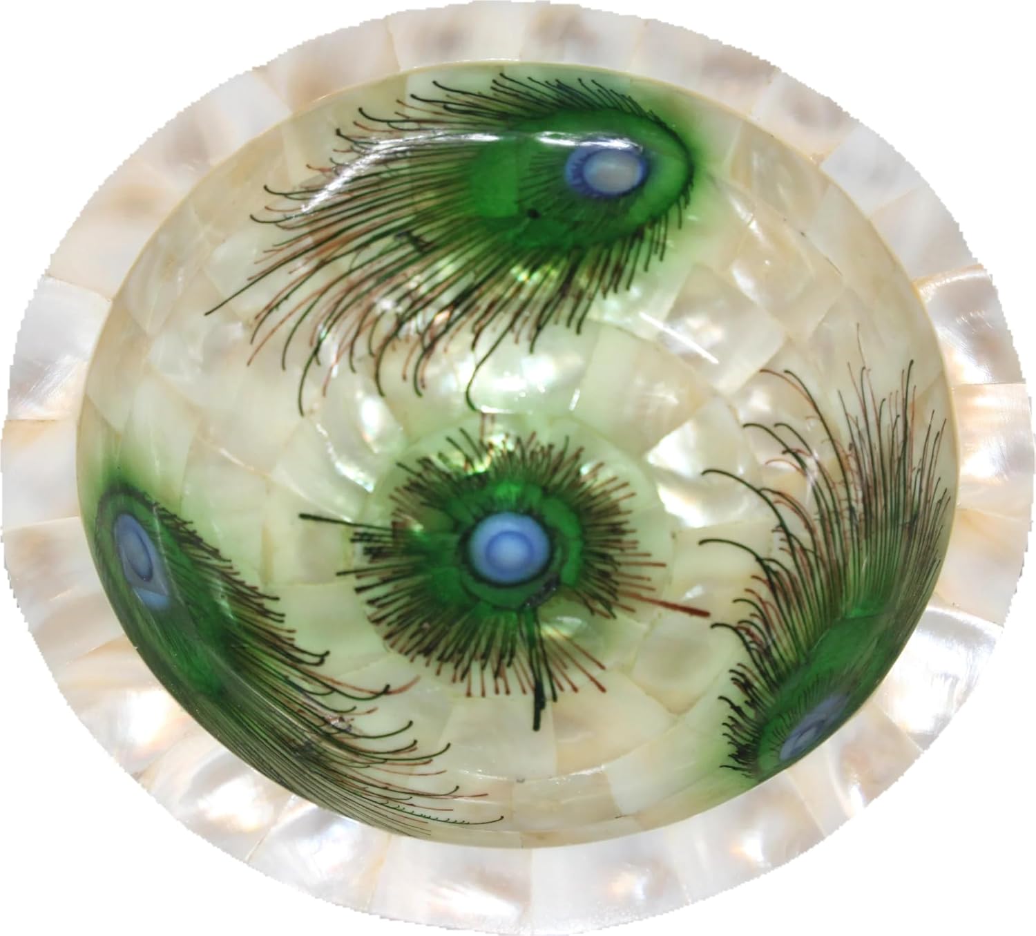 Amazon.com: HANDTECHINDIA 5" Mother of Pearl Bowl for Home Decor, Pearl ...