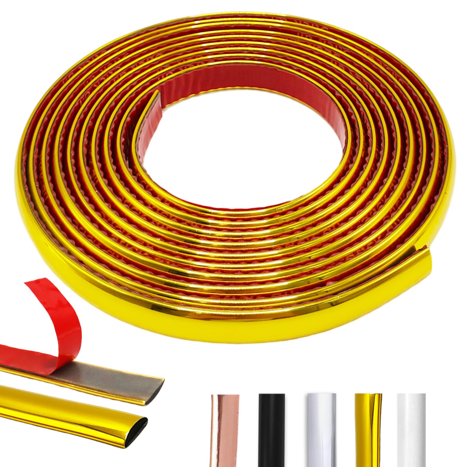 Amazon.com: Faoaatin Gold Peel and Stick Trim Molding, 10Ft Premium ...