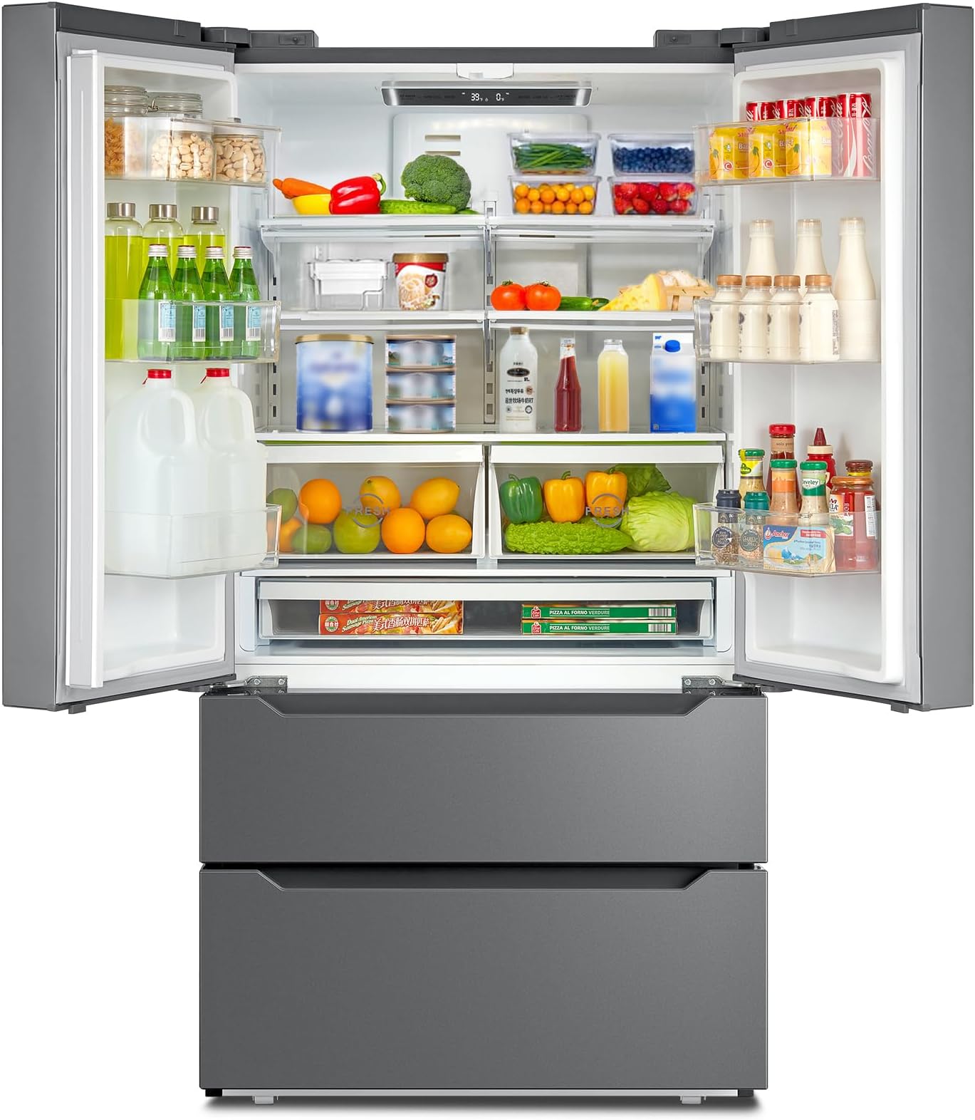 Amazon.com: French Door Refrigerator 22.5 Cu.ft, Large Full Size ...