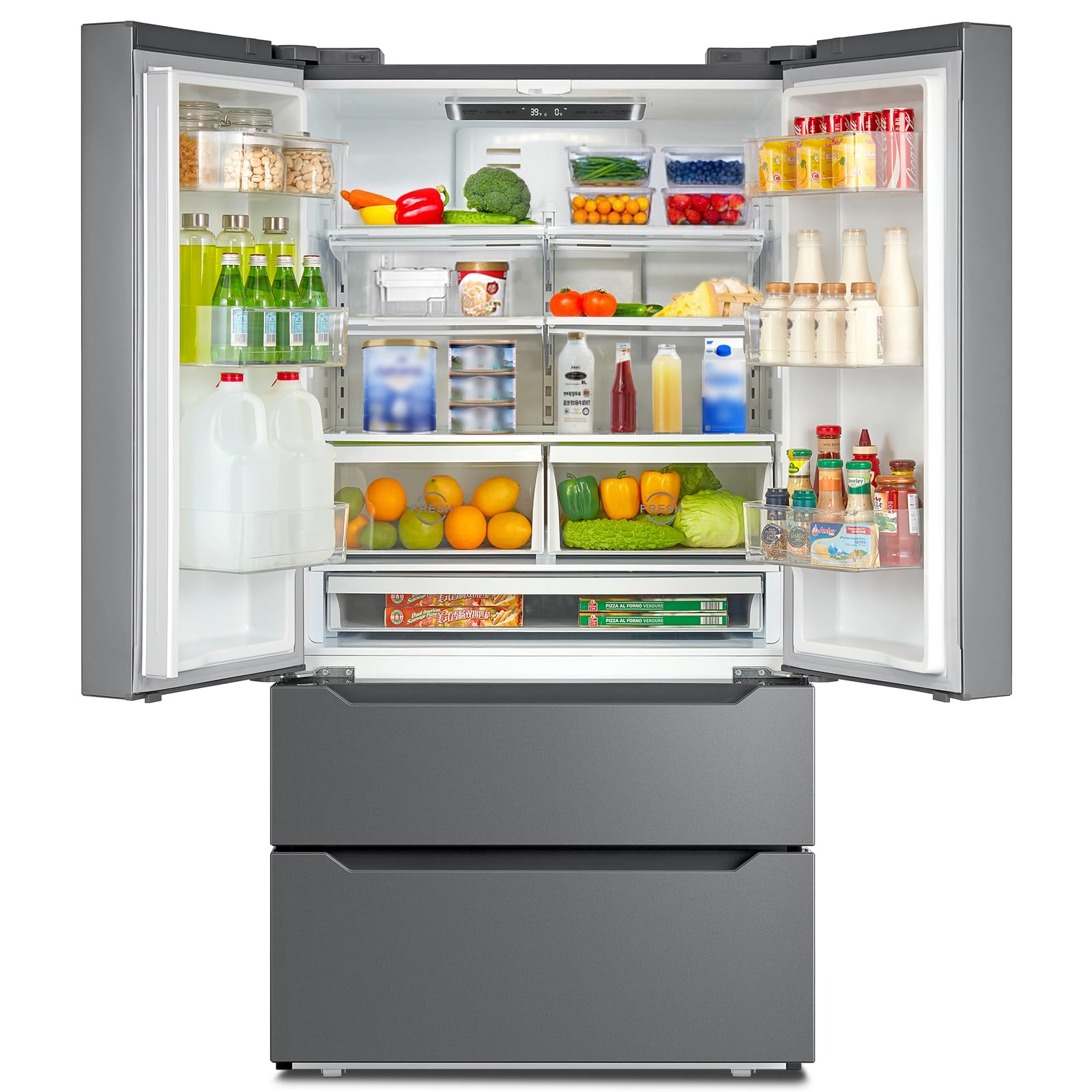 Amazon.com: French Door Refrigerator 22.5 Cu.ft, Large Full Size ...
