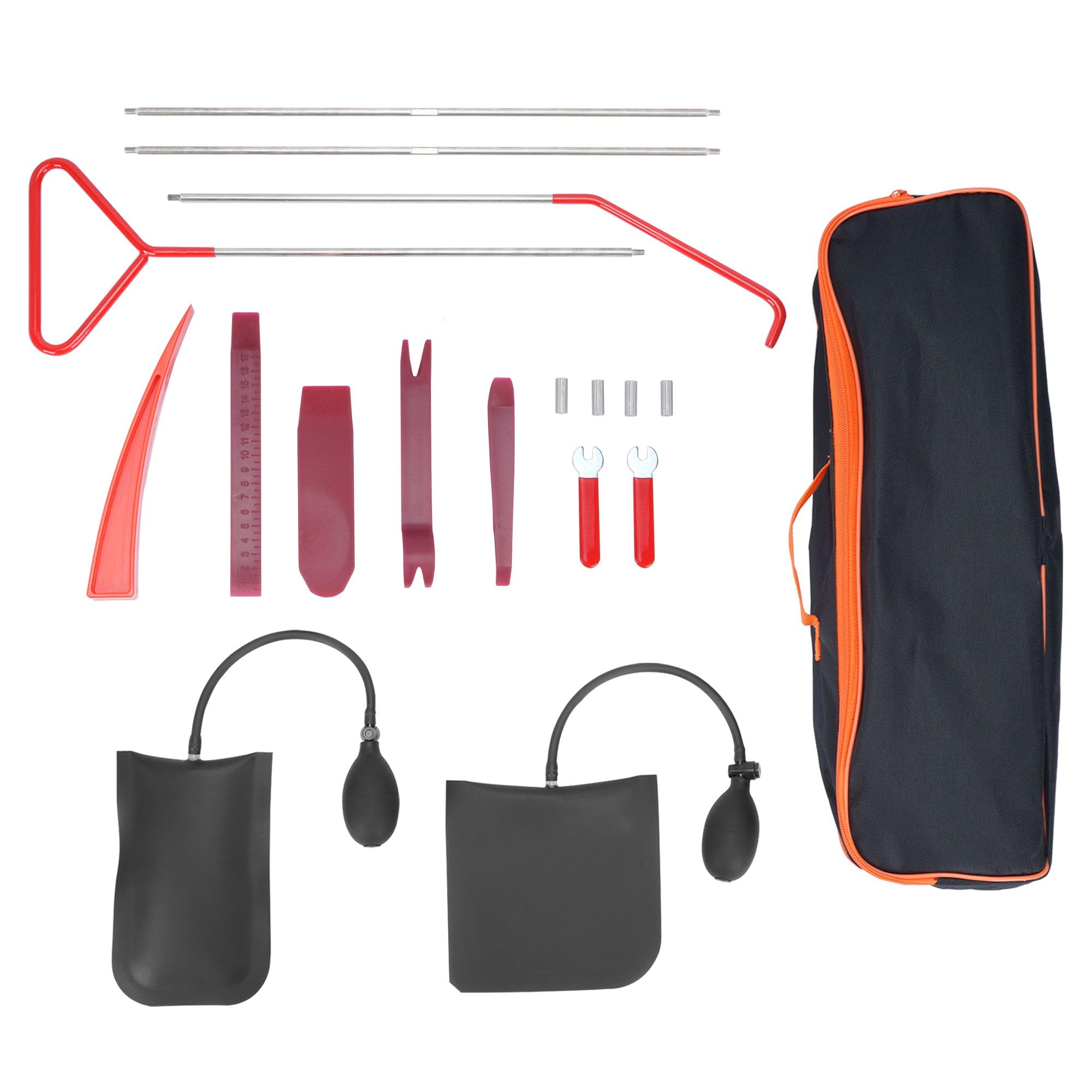 lesolar Breakdown Long Reach Kit, 18pcs Car Emergency Tools Kit ...