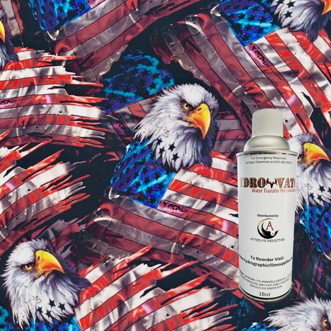 Amazon.com: Hydrographic Film & Activator Combo Screaming Eagle, 16 oz ...