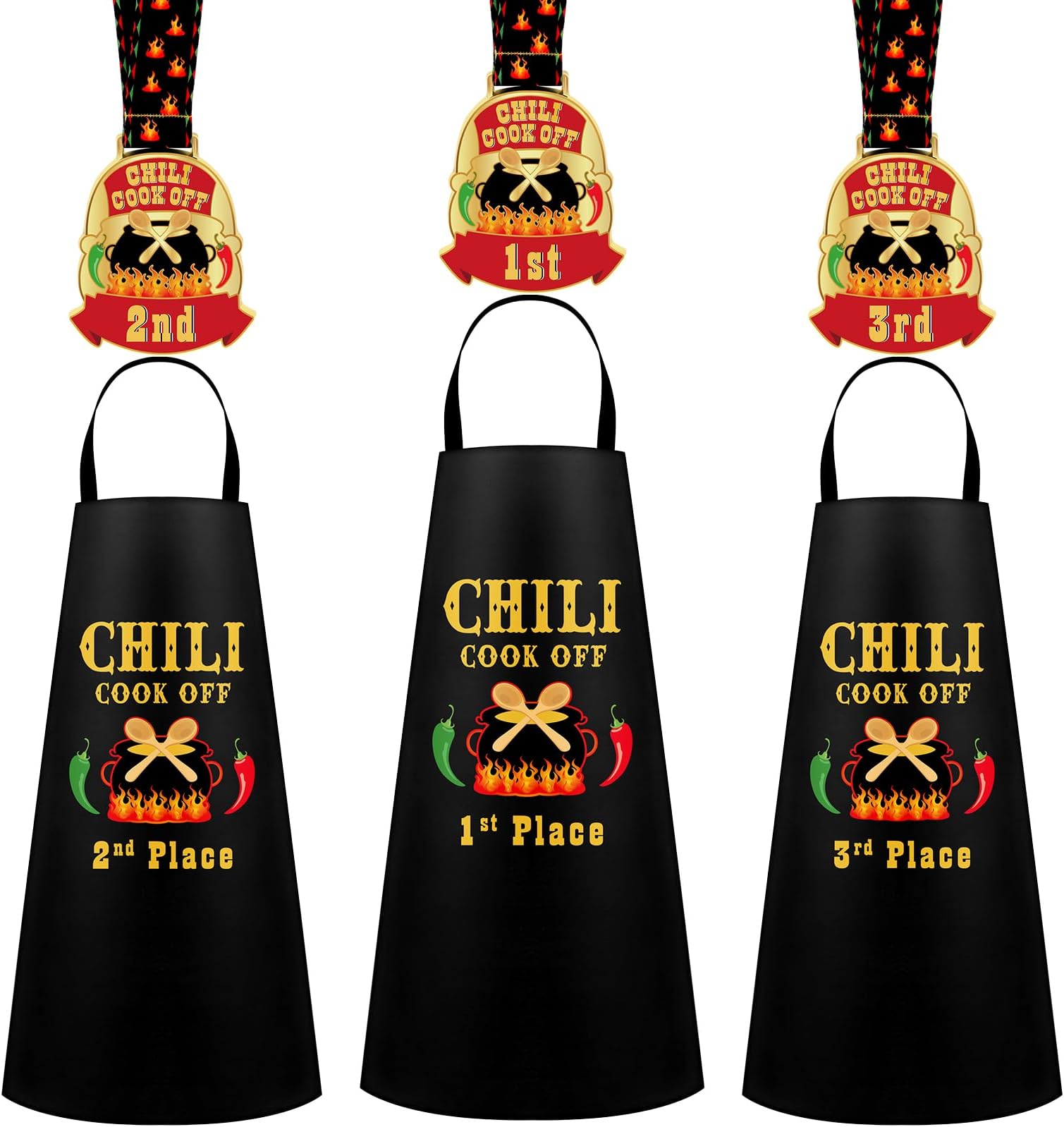 Amazon.com: First Place Chili Cook Off Champion White Bib Aprons: Home ...