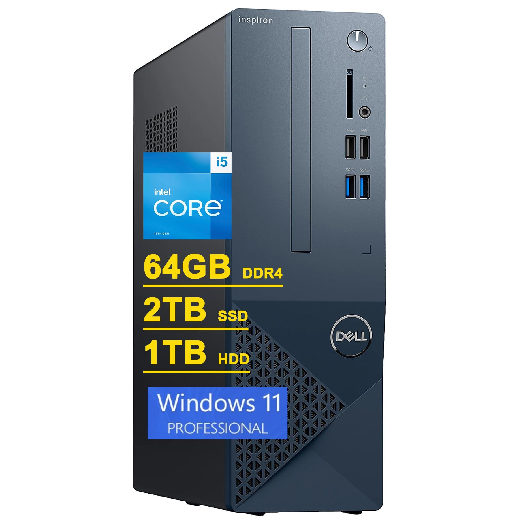 Amazon.com: Dell Inspiron 3020S Small Business Desktop Computer | 13th ...