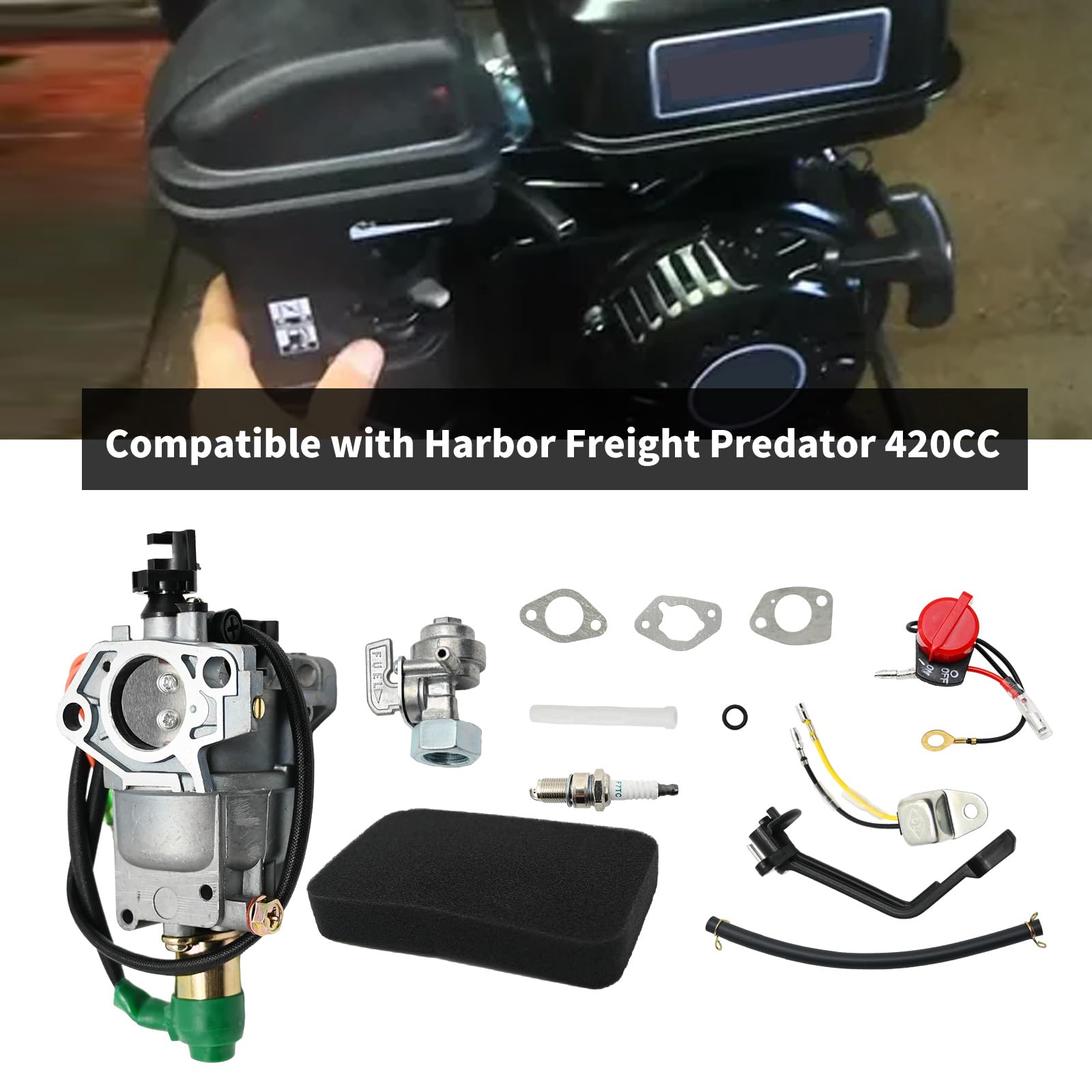 Predator 212 Air Filter Kit For Harbor Freight Predator 13HP 420cc ...