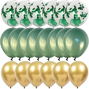 Amazon.com: Balloon Decorations 20 pieces of bean green balloon set ...