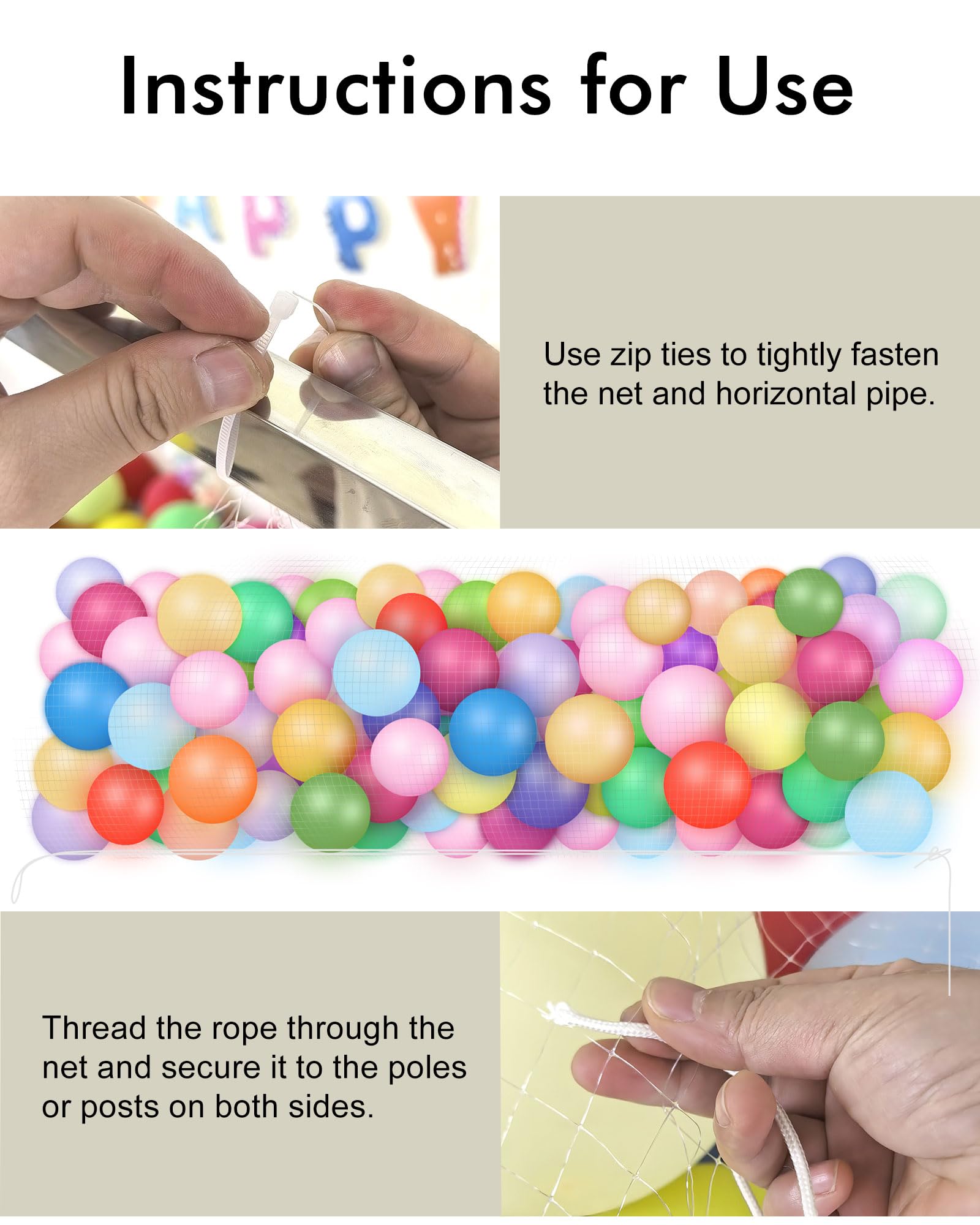 Kit de red para lanzar globos... - B0DHQNDRGF | Encarguelo.com