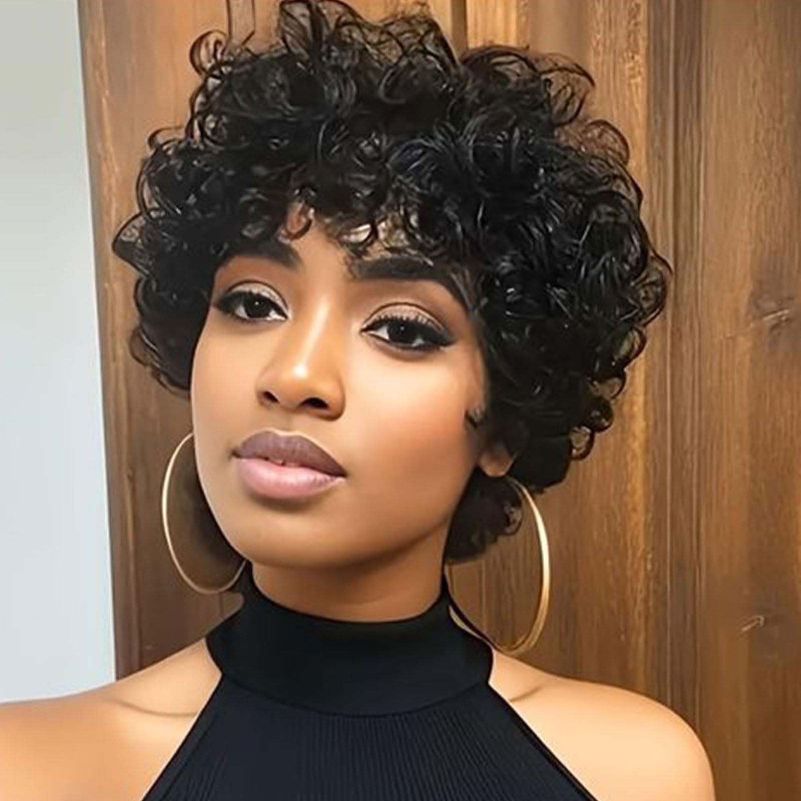 Amazon.com : Short Curly Wigs for Black Women Pixie Cut Wig Short Curly ...