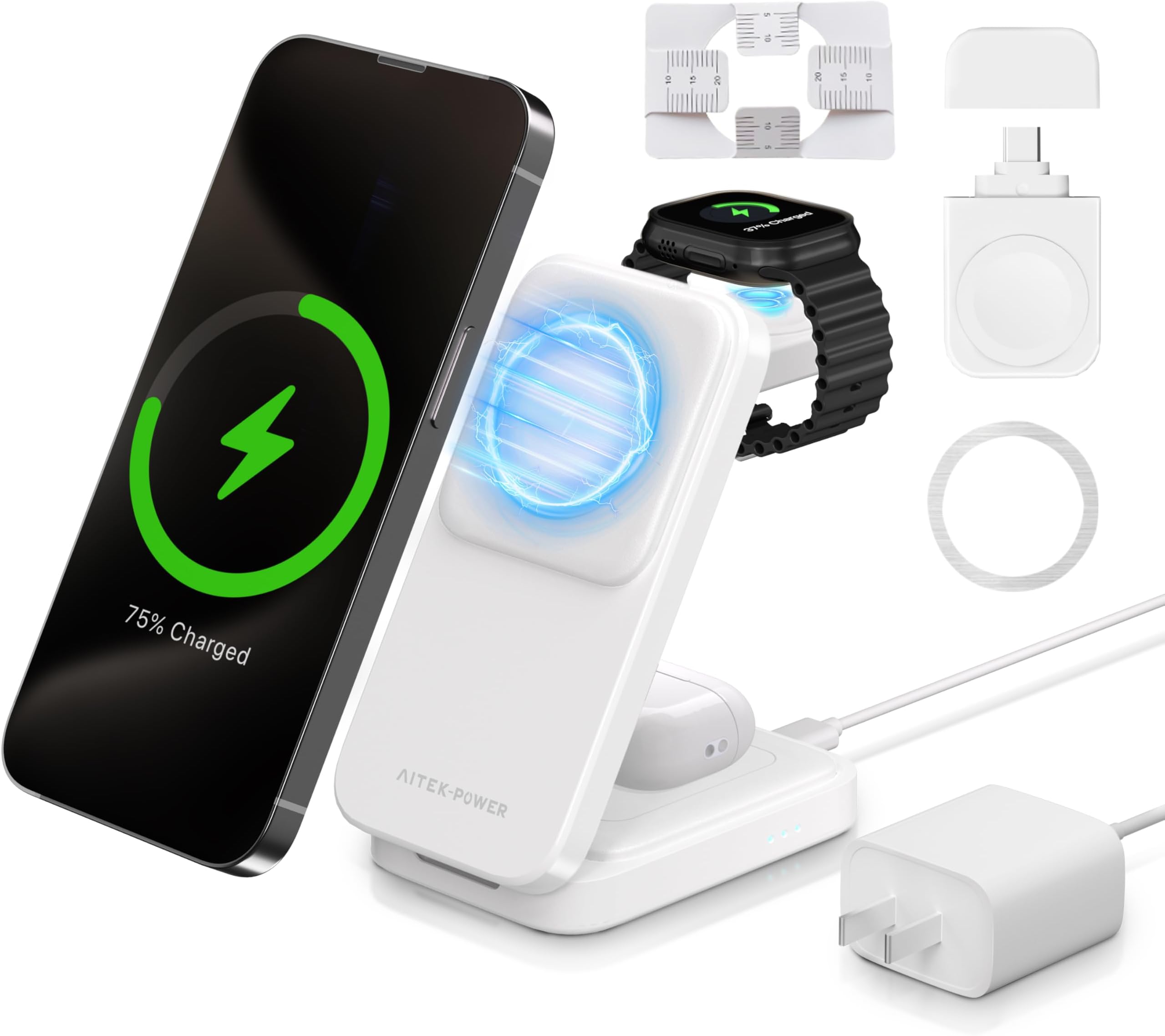 Amazon.com: Mag-Safe Charger Stand for iPhone 16 (with 20W Adapter, 5Ft ...