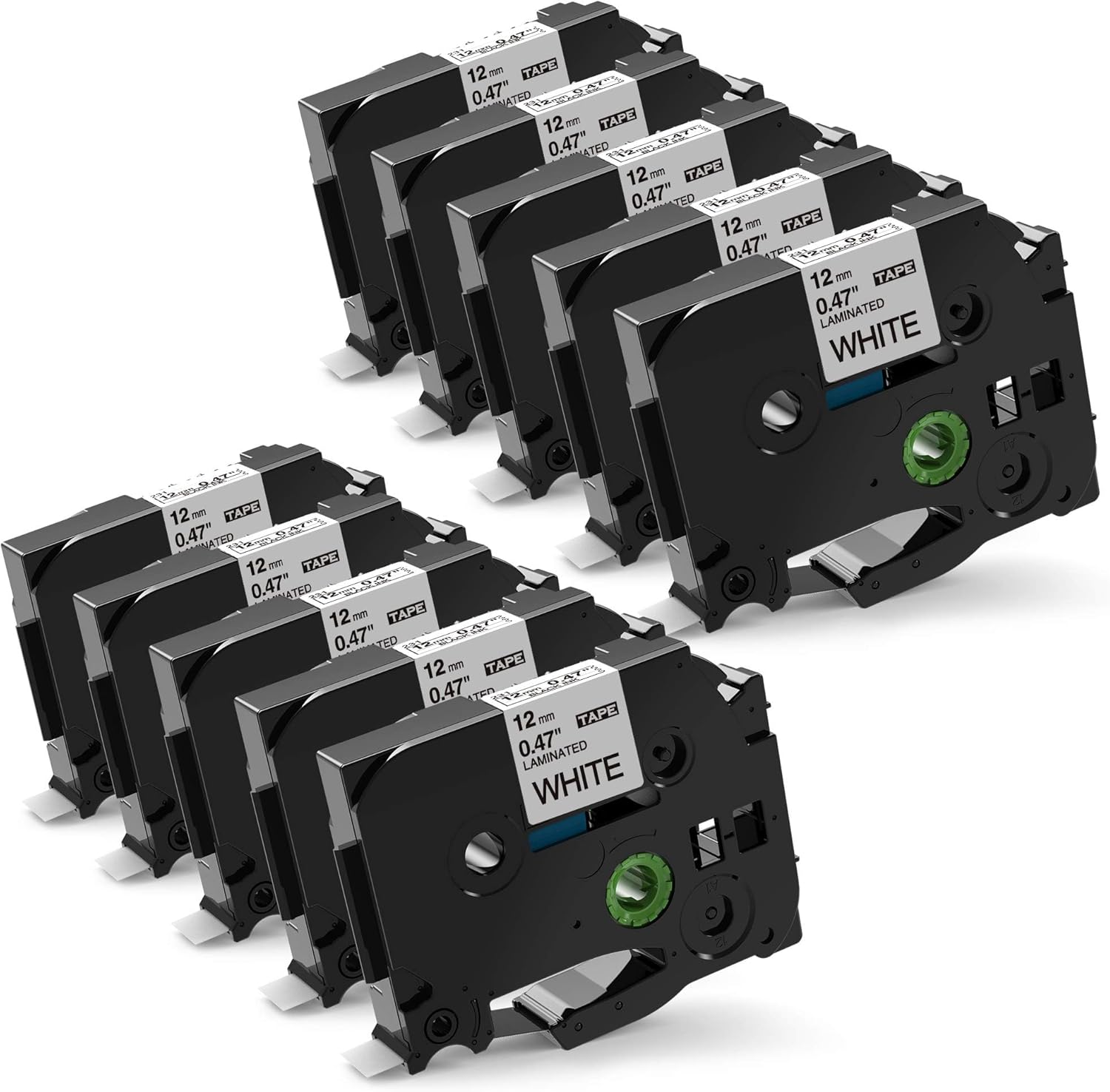 Ptouch TZe 12mm Tape TZe-231 Compatible with Brother Label Tape P Touch ...