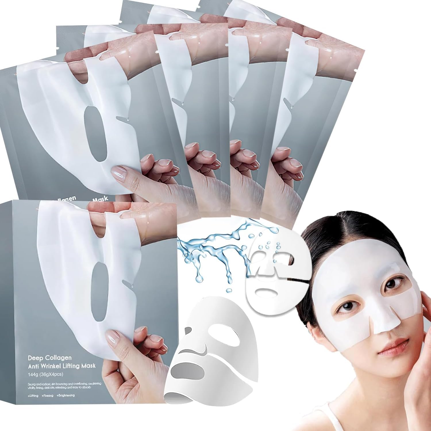 Amazon.com : NILUTO Deep Collagen Anti Wrinkle Lifting Mask Overnight ...