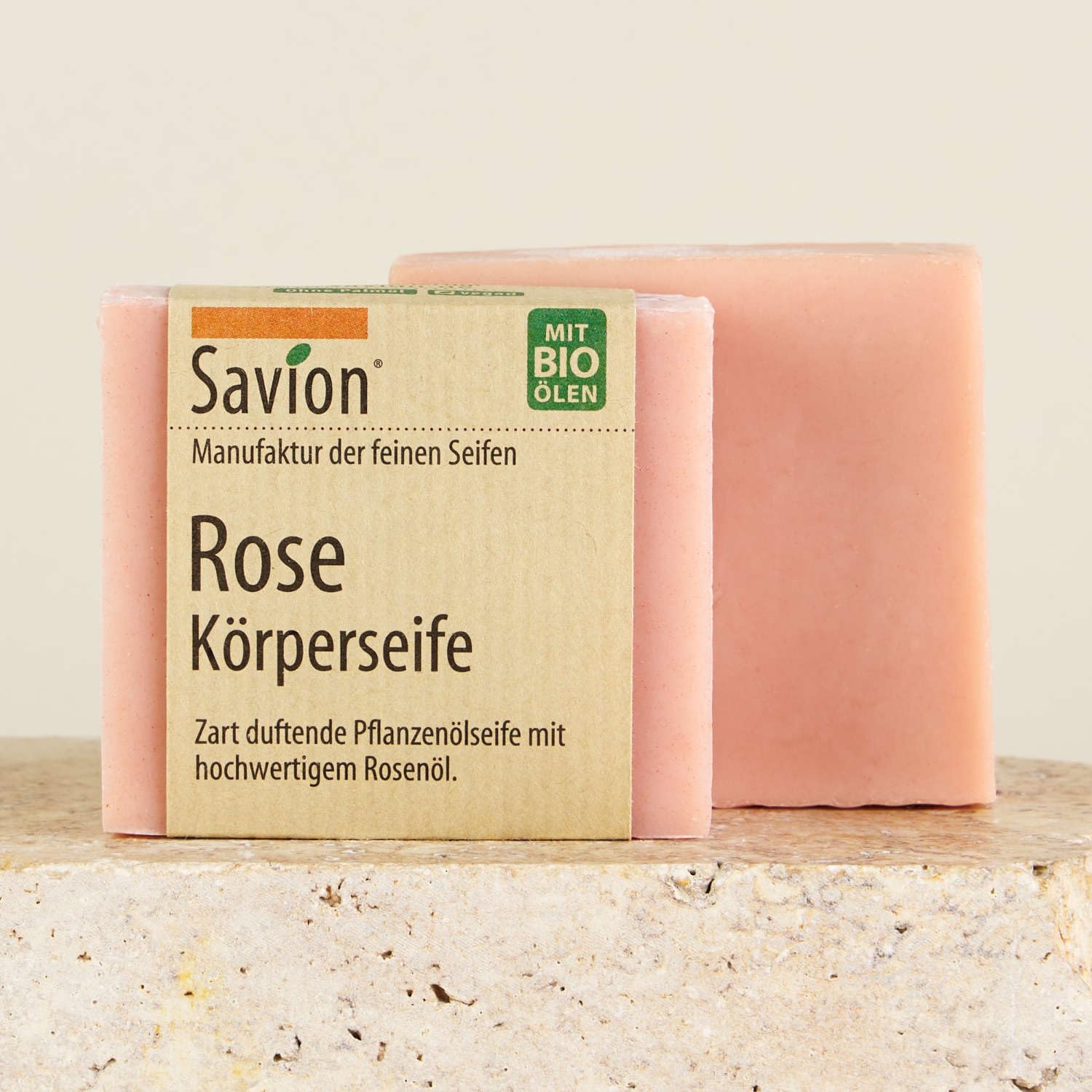 Savion Rose Körperseife, für alle Hauttypen, mit Rosenöl, Vegan ...
