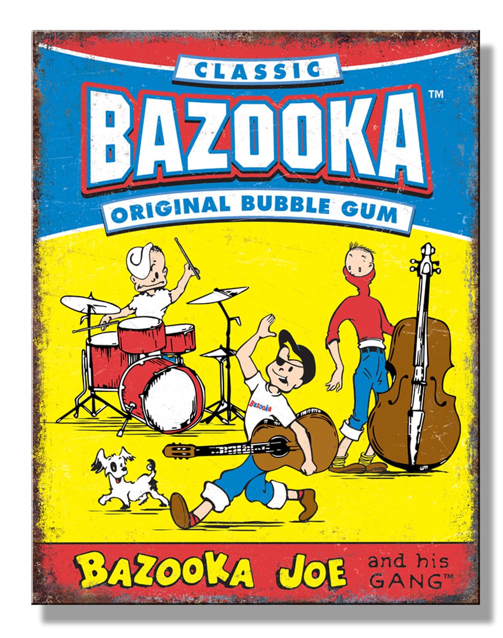 Bazooka Bubble Gum Tin Sign