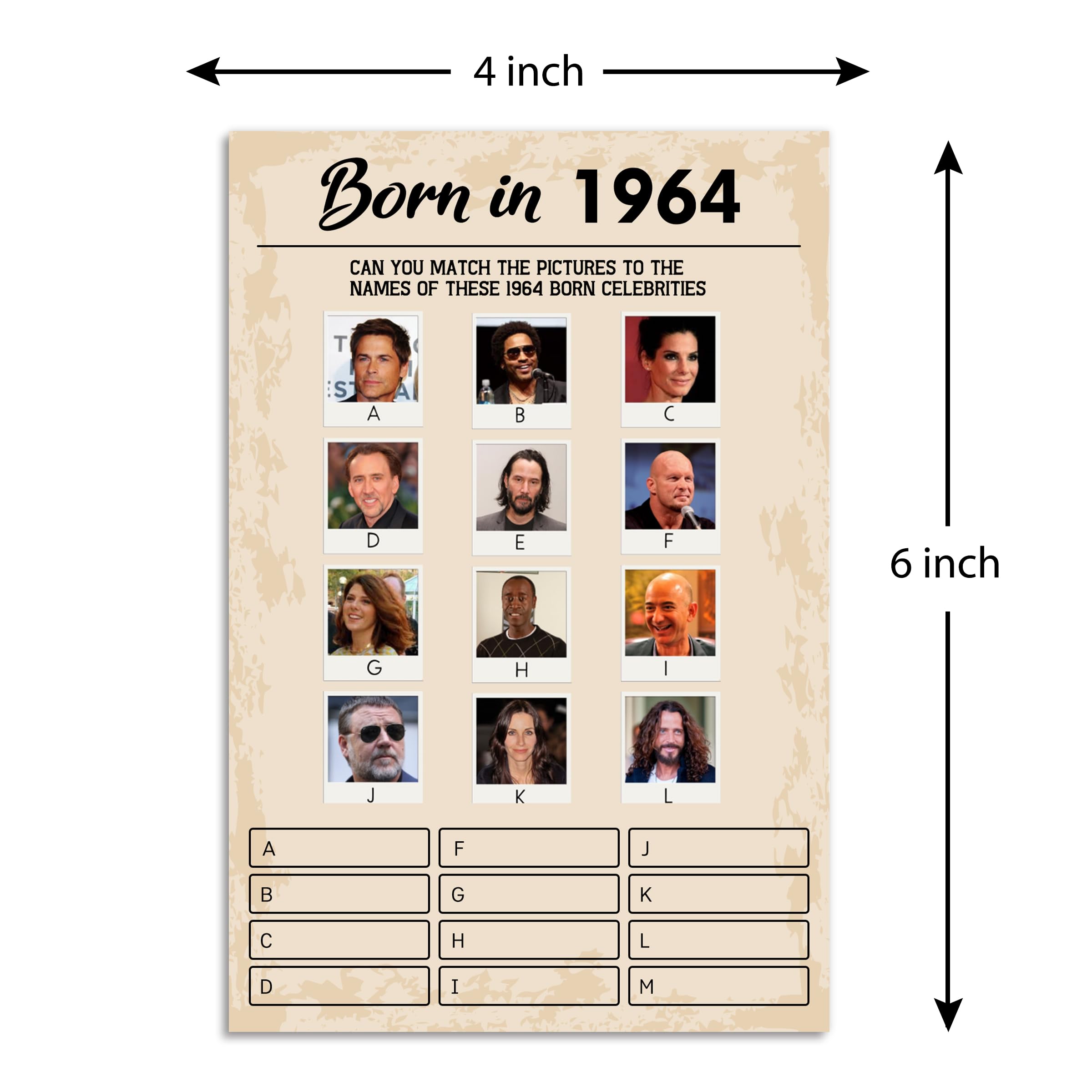 Snapklik.com : 60th Birthday Party Games, Born In 1964 Games, Birthday ...
