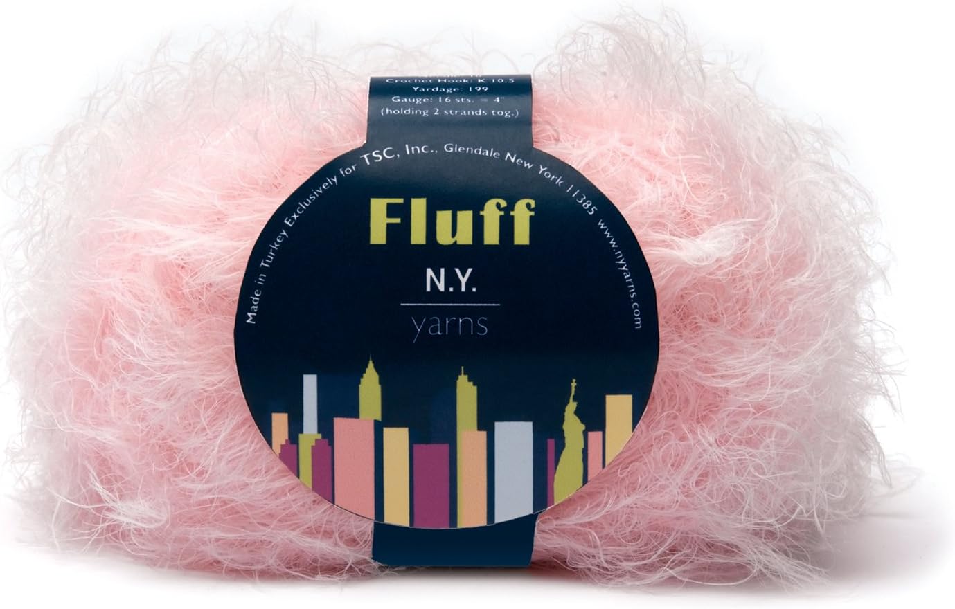 Amazon.com: New York Yarns Fluff Yarn: Baby Pink