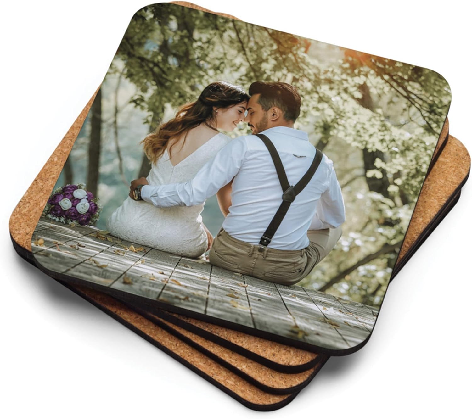 Just Printed Personalised Drink Coaster | Using Your Own Photo | 90mm ...