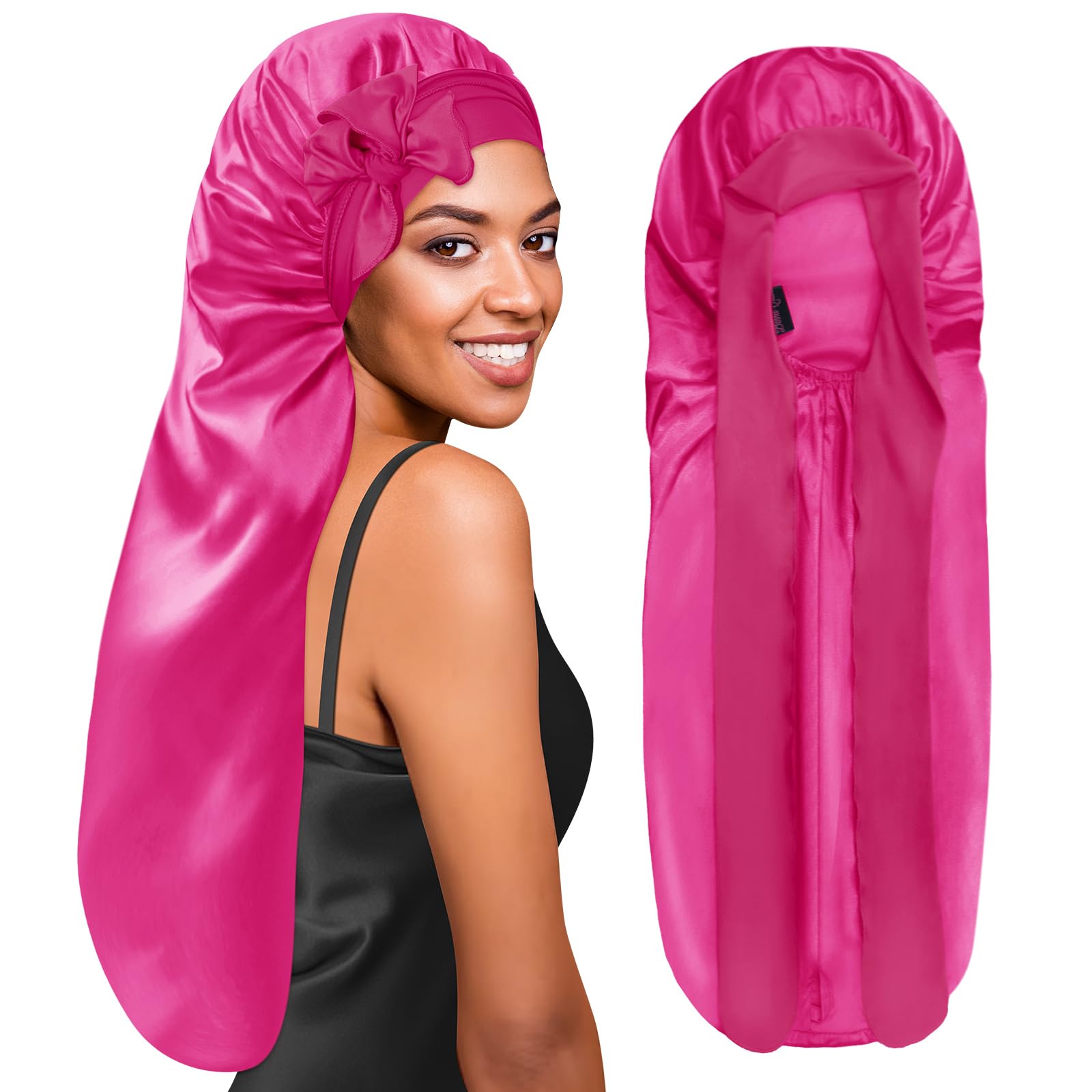 Snapklik.com : BONNET QUEEN Braid Bonnet Silk Bonnet For Braids ...