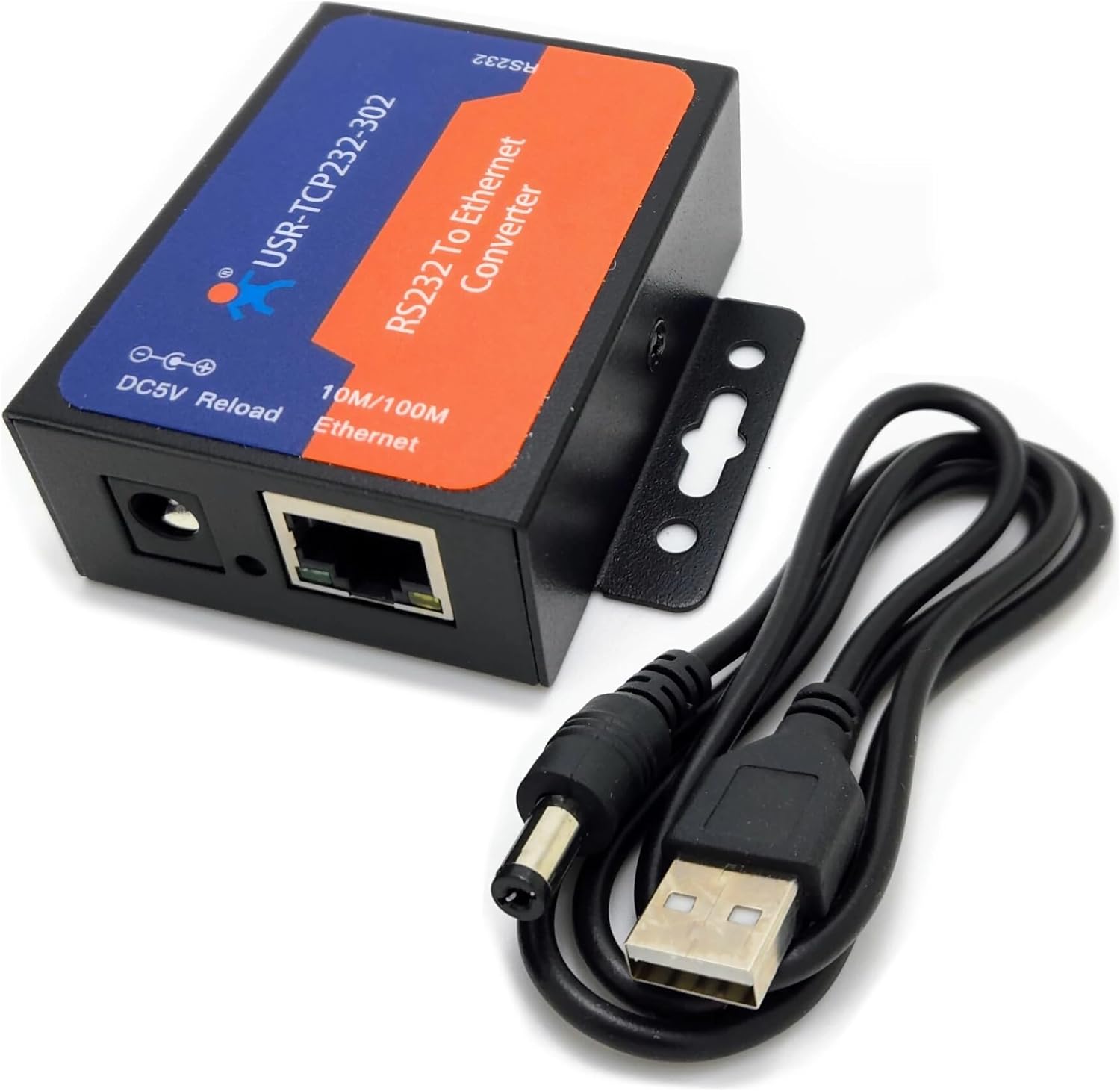 USR-TCP232-302 Serial RS232 to Ethernet Interface Converter, with USB ...