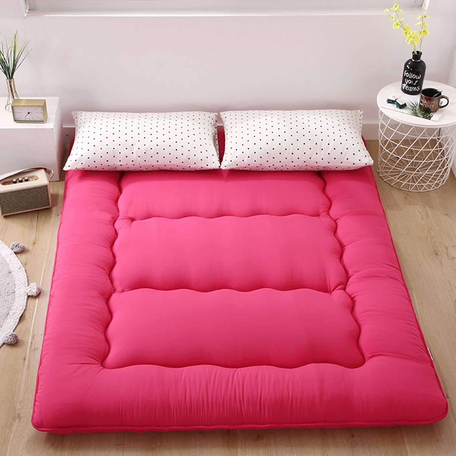 8-10cm Thick Print Japanese Tatami Futon Mattress Foldable Floor Pad ...