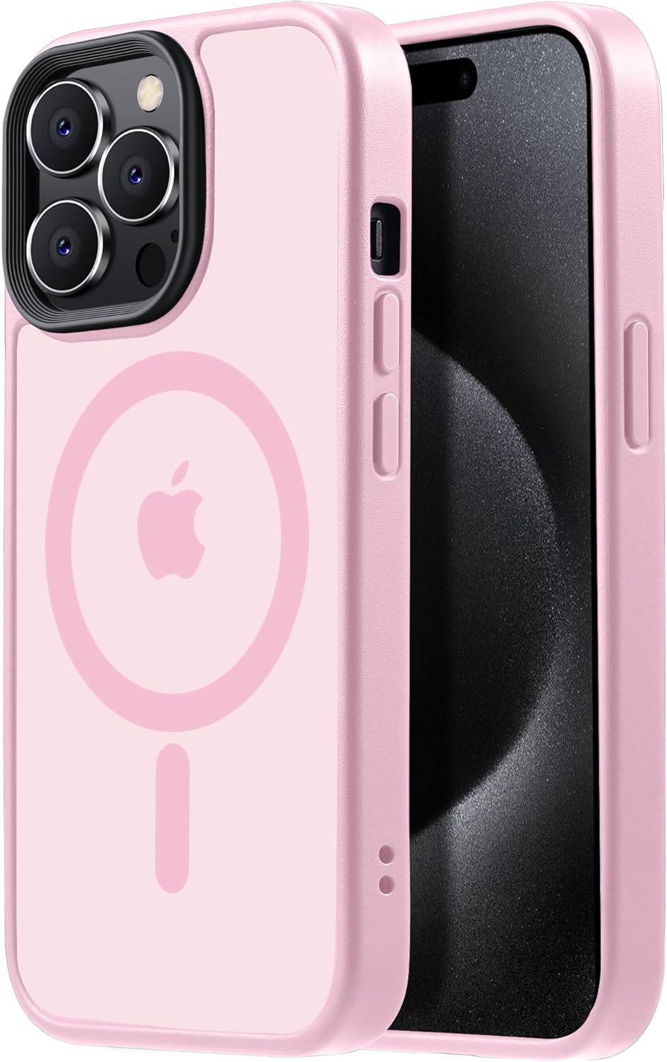 Amazon.com: Tigowos for iPhone 15 Pro Magnetic Case Fits MagSafe Drop Resistant Shockproof Back ...