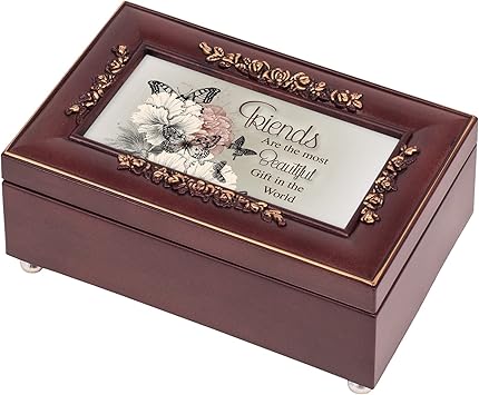 Amazon.com: Cottage Garden Beautiful Friendship Rosewood Finish Jewelry ...
