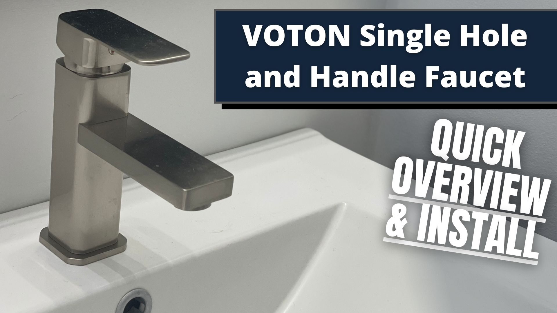 Watch VOTON Faucet Quick Look and Install! on Amazon Live