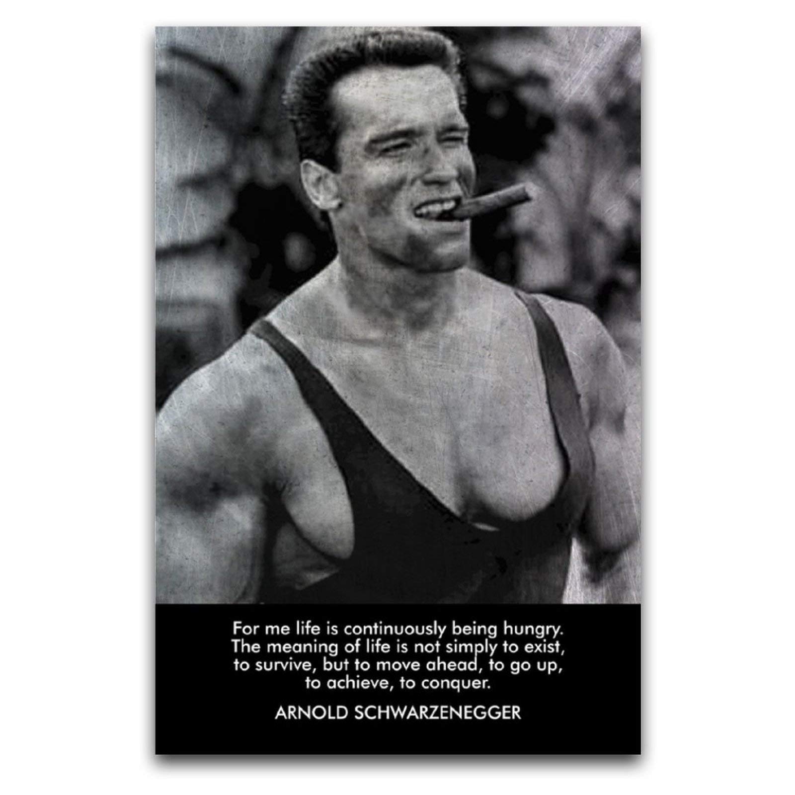 Arnold Schwarzenegger Cigar Poster