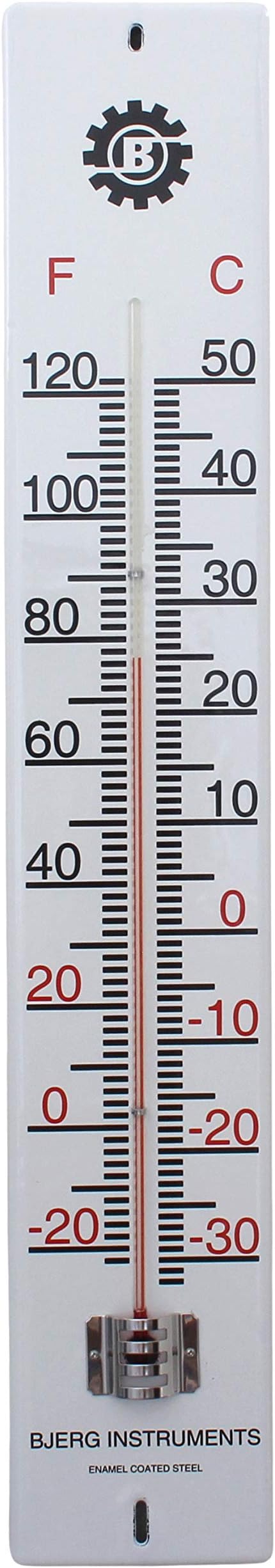 Amazon.com : Big & Bold 15 x 3-Inch White Outdoor Tube Thermometer ...