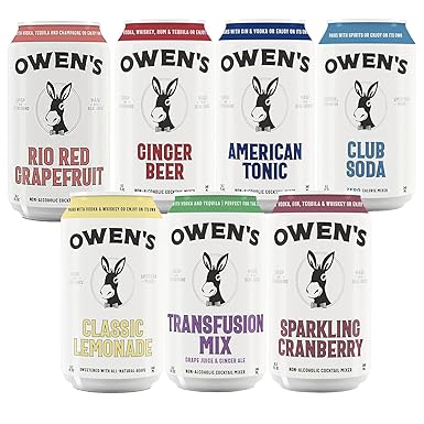 Amazon.com : Owen’s Craft Mixers Ginger Beer, Rio red Grapefruit ...