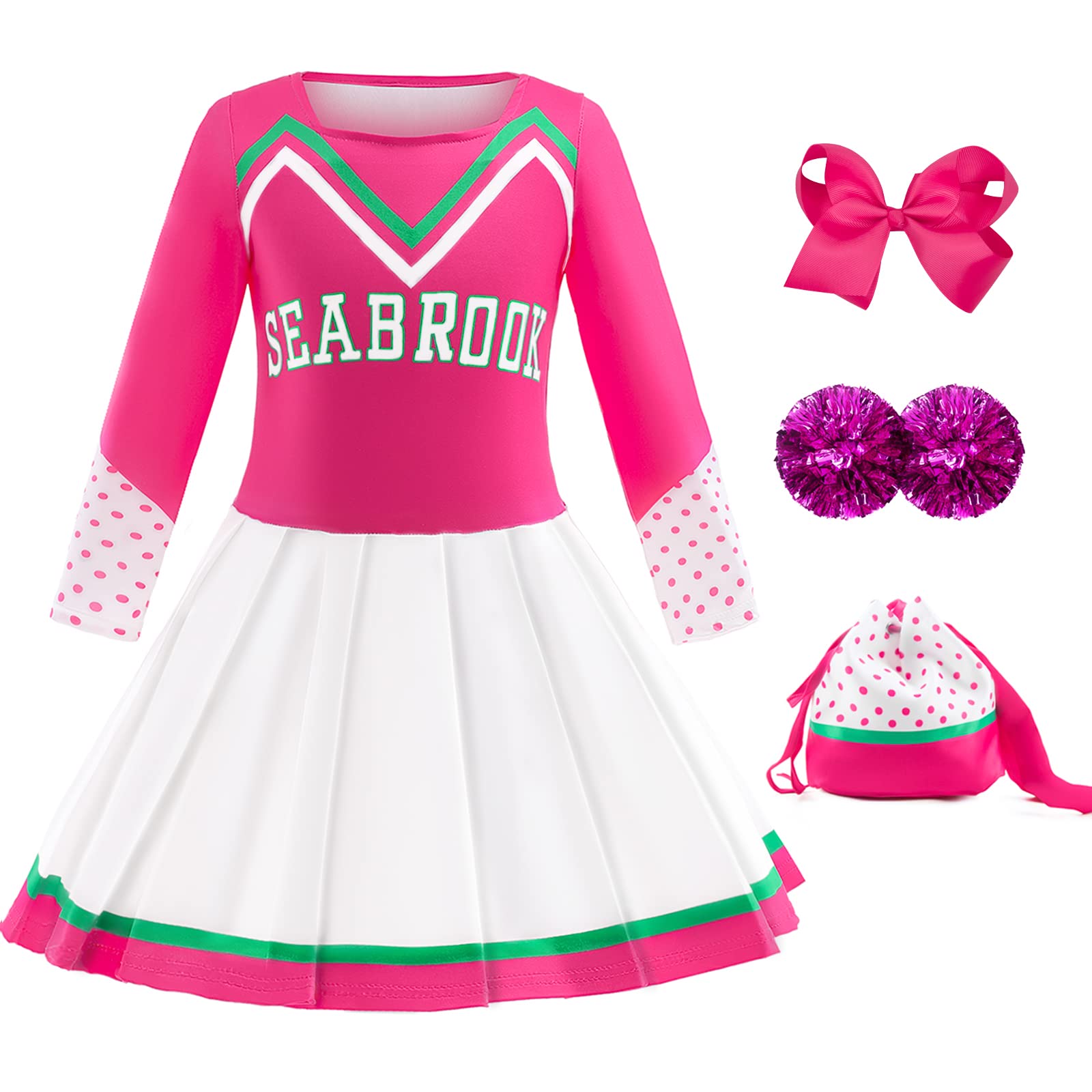 Buy Zombies Addison Cheerleader Costume for Girls Cheerleading Dress up ...