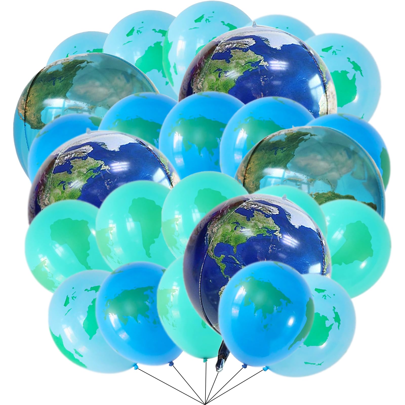 Sotogo 53 Pieces Earth Balloons Set 22 Inch 4d World | Desertcart Sri Lanka