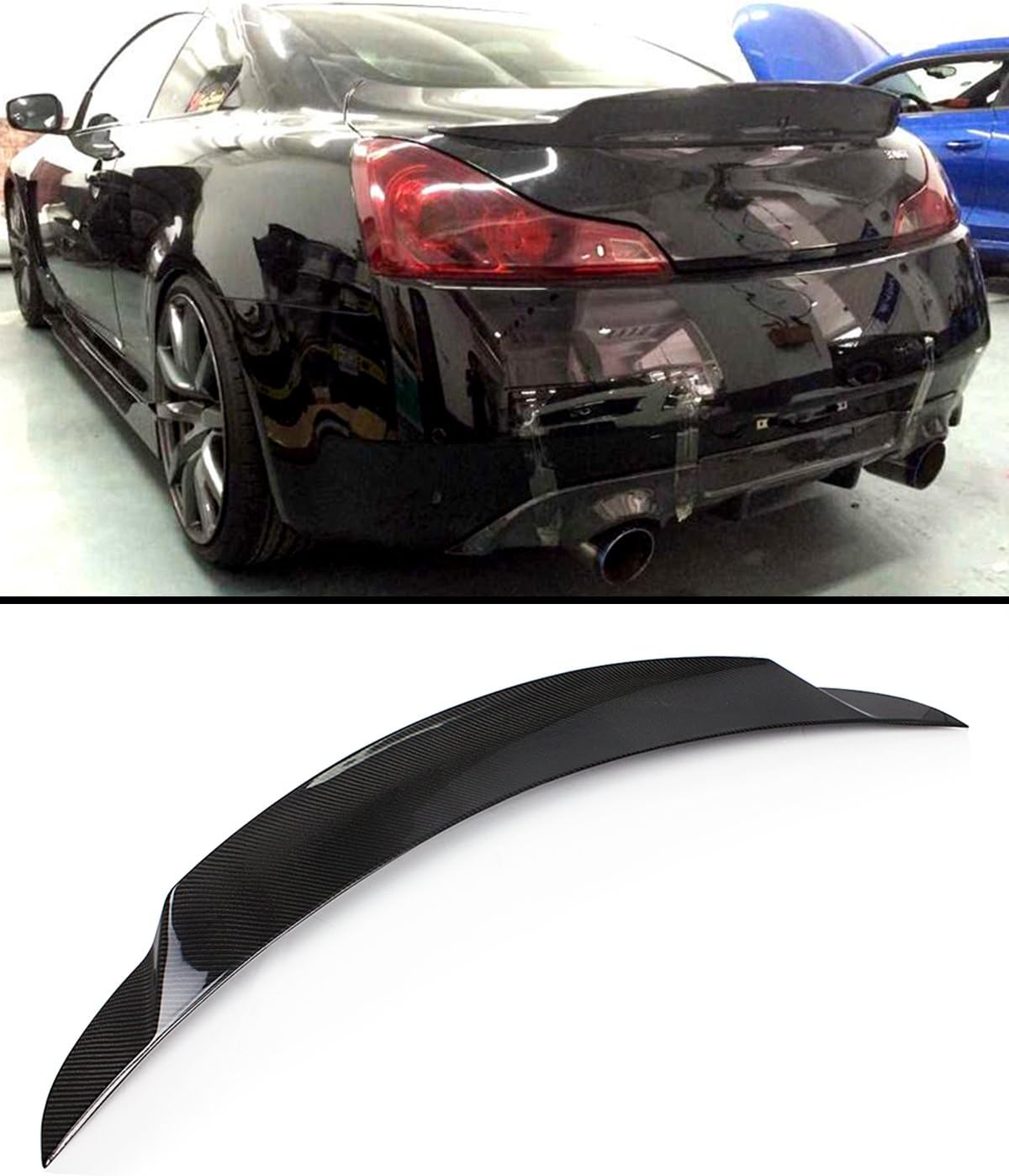 Amazon.com: Carbon Fiber JDM Duckbill High Kick Style Rear Trunk ...