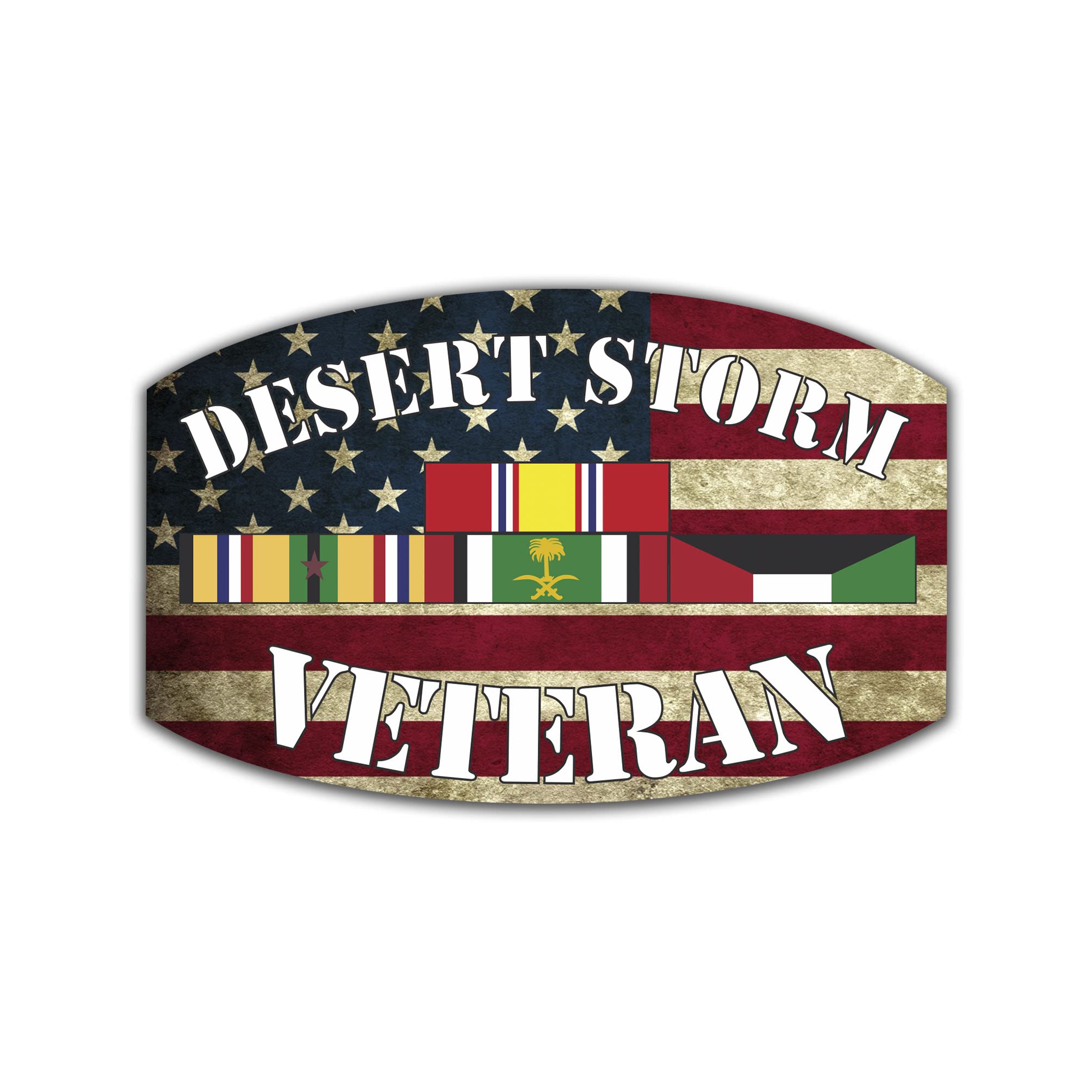 Amazon.com - Desert Storm Veteran Sticker for Car Vinyl Decal Window ...